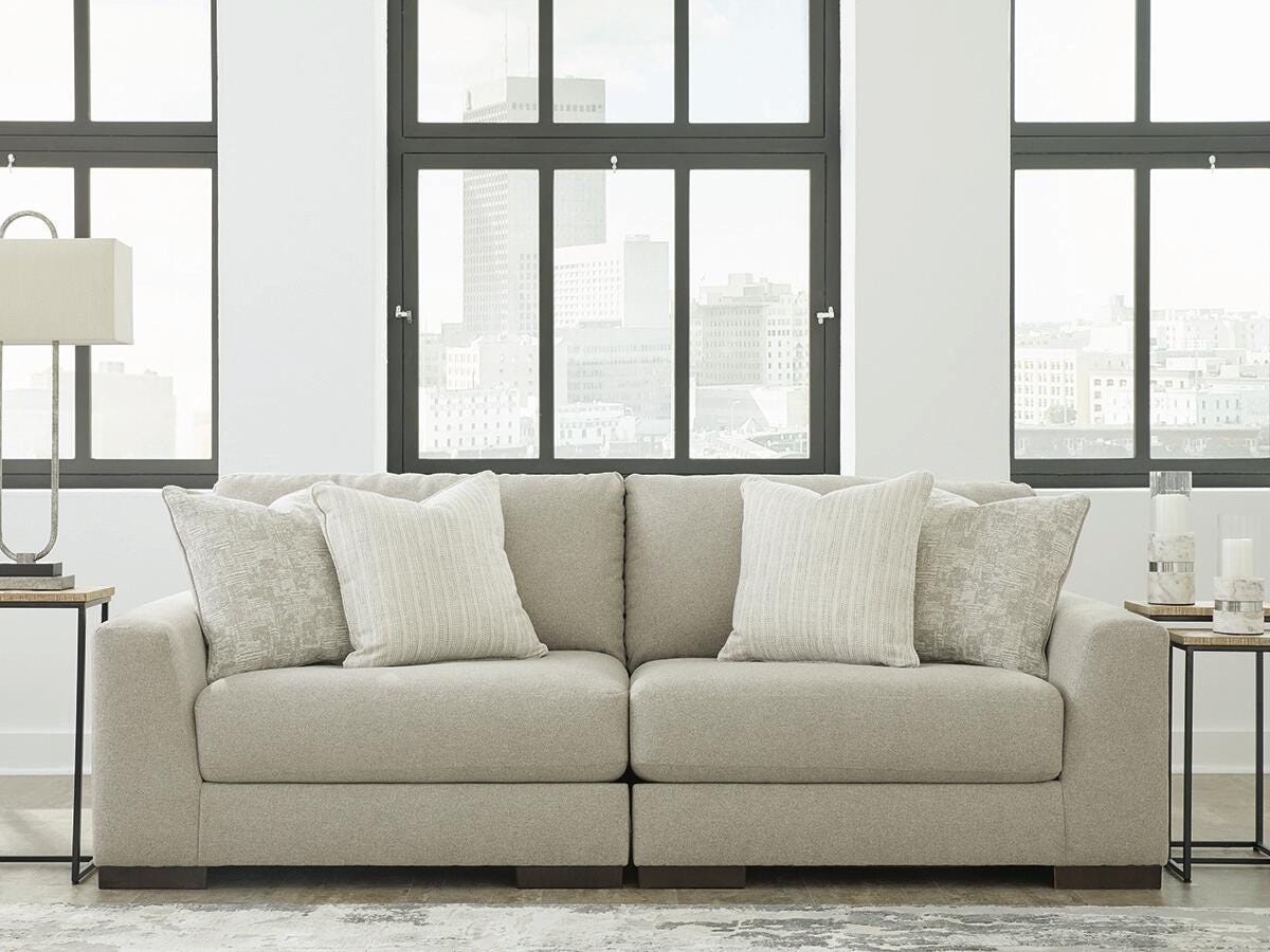 Click here for Lyndeboro 2-Piece Modular Loveseat  Wicker prices