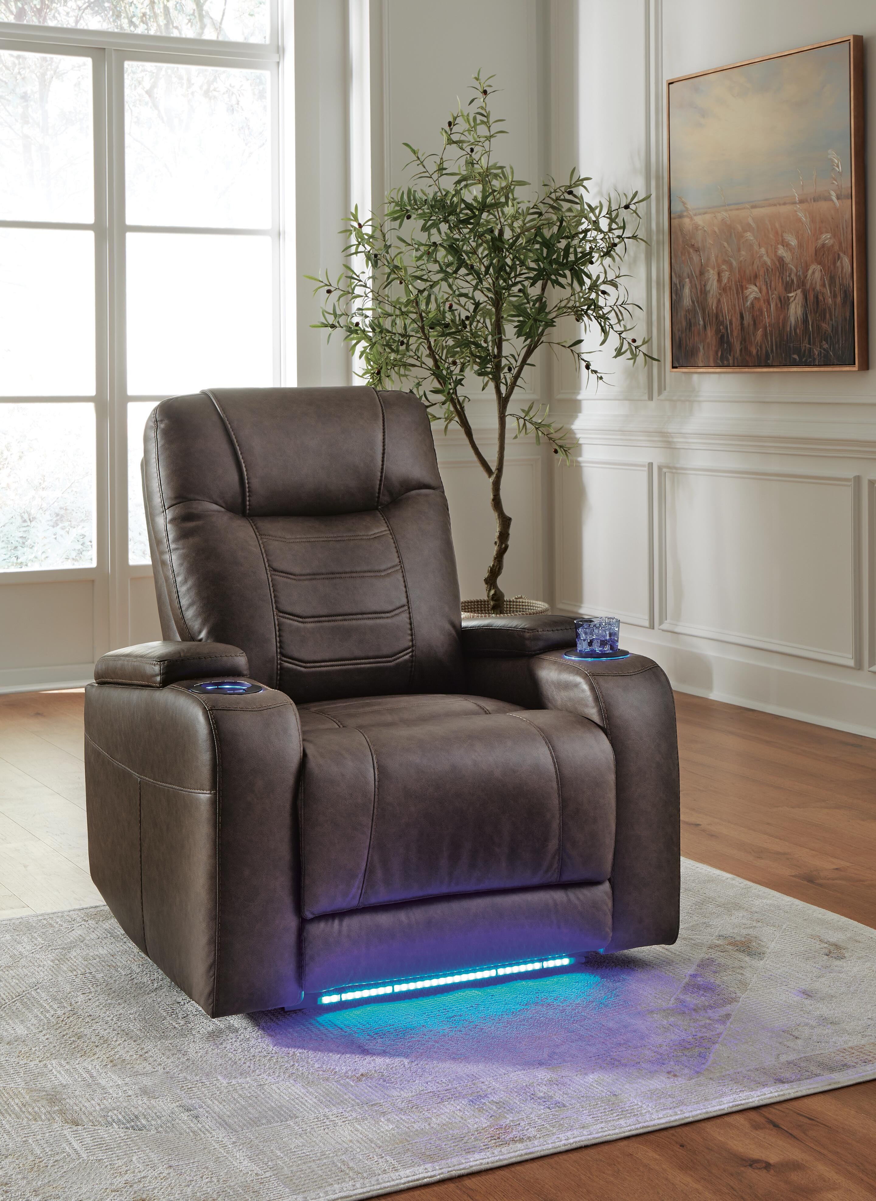 Click here for Schooner Rocks Dual Power Recliner  Umber prices