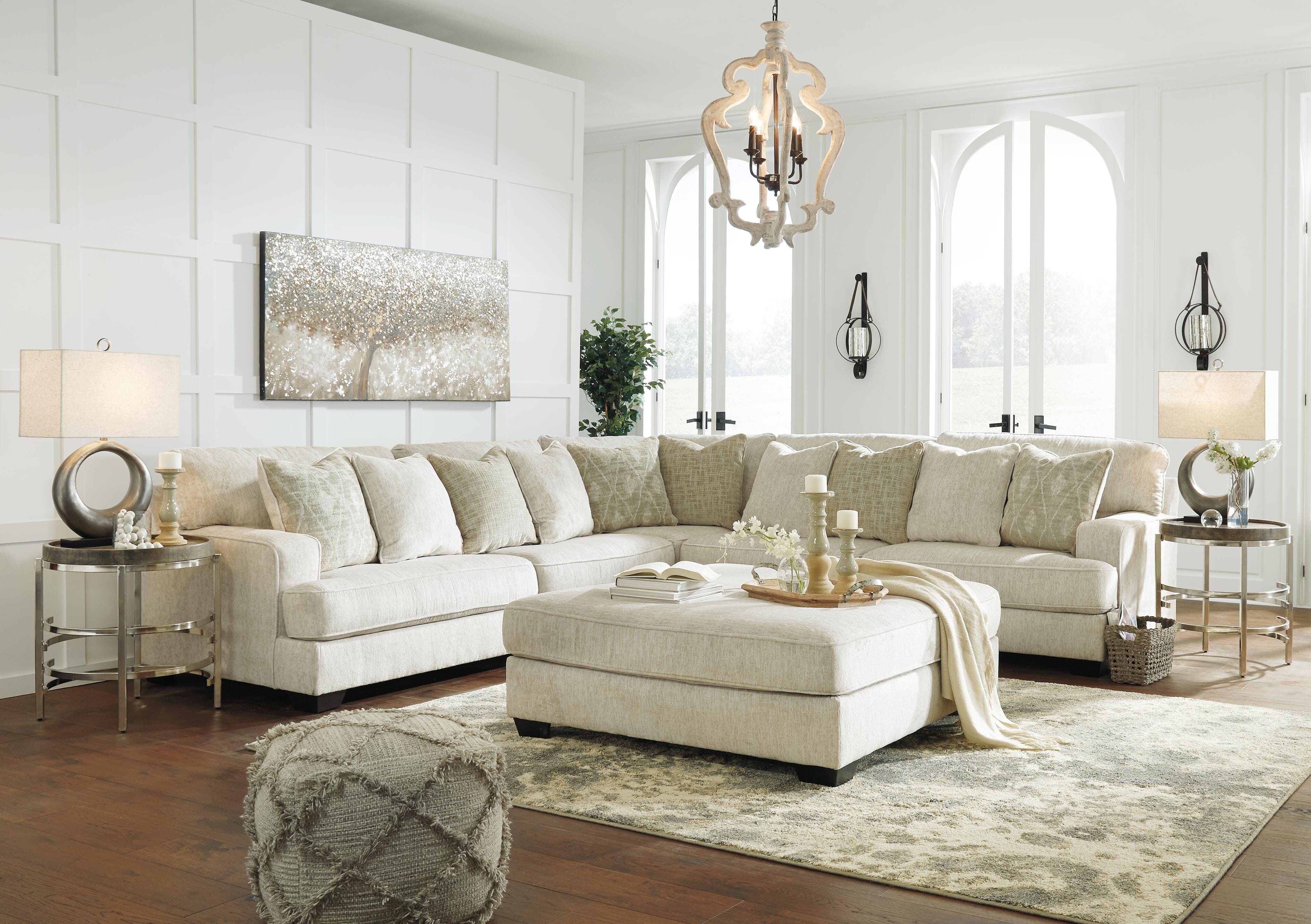 Click here for Rawcliffe 3-Piece Sectional with Ottoman  Parchmen... prices