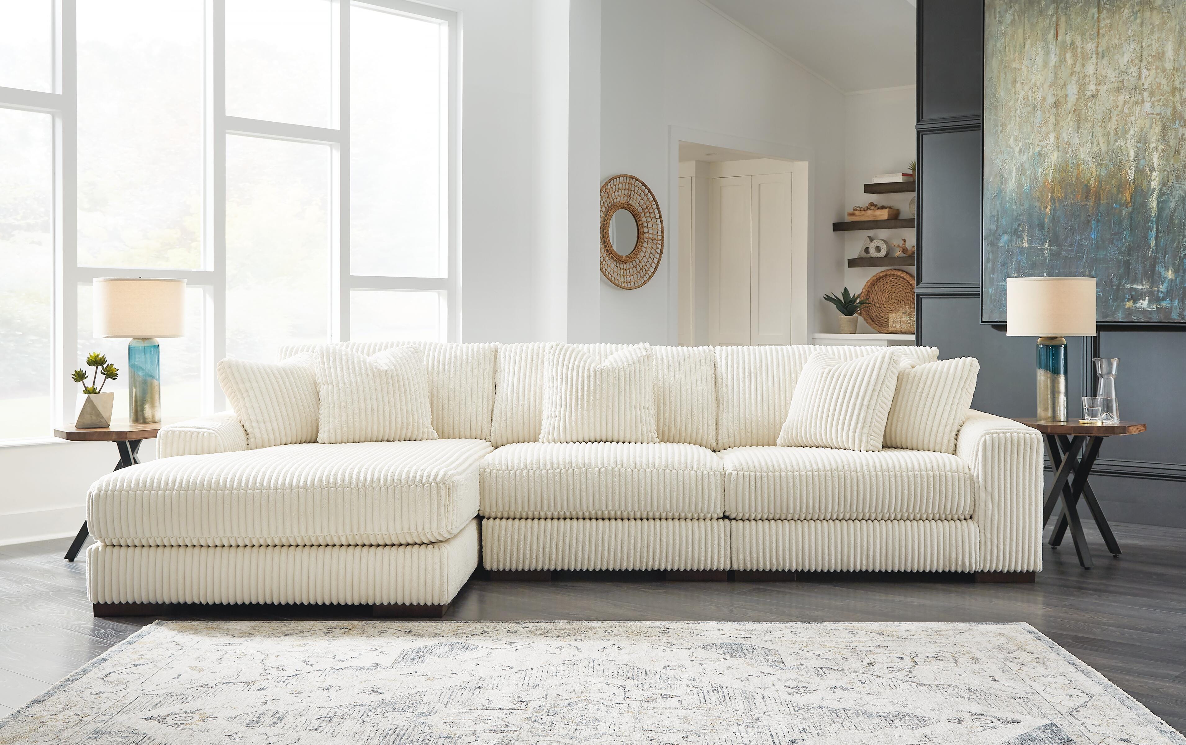 Click here for Lindyn 3-Piece Modular Sofa with Chaise  Ivory prices
