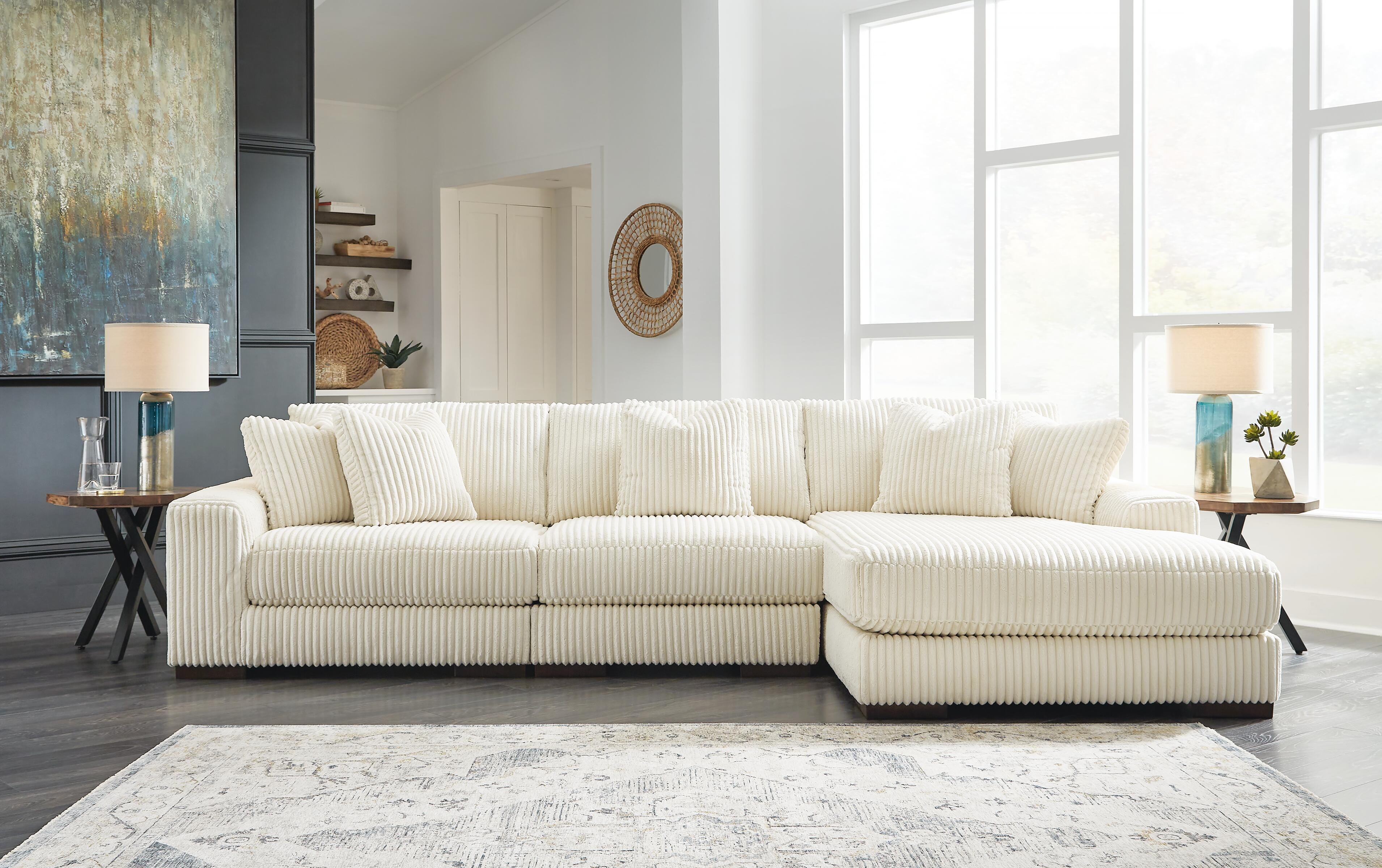 Click here for Lindyn 3-Piece Modular Sofa with Chaise  Ivory prices