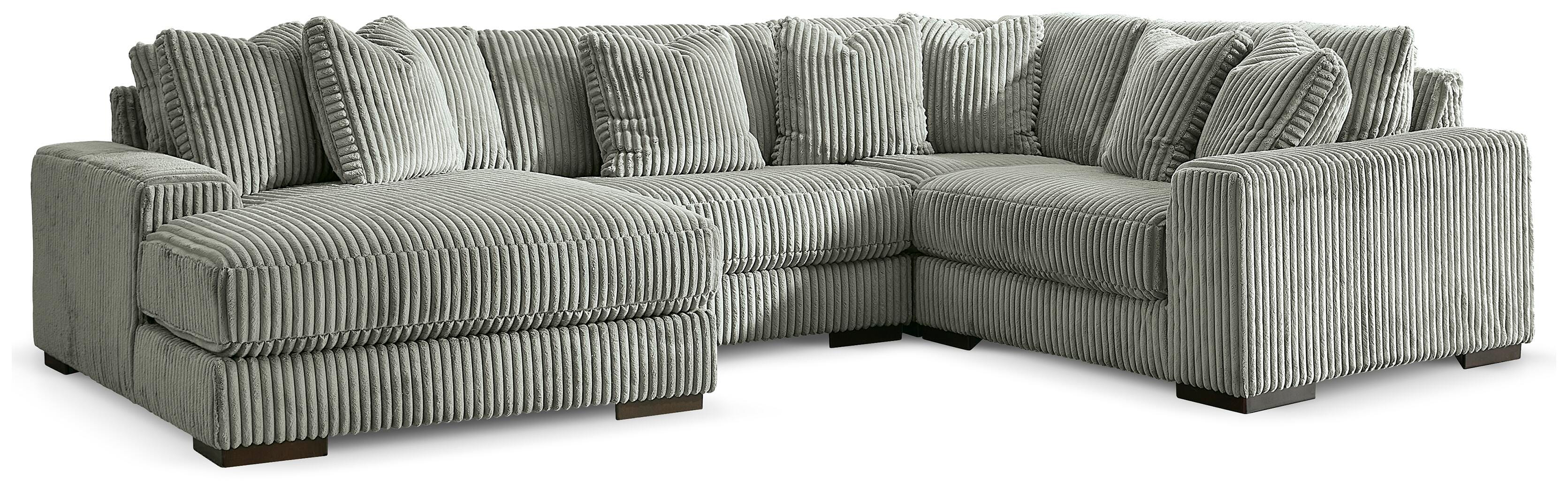 Click here for Lindyn 4-Piece Modular Sectional with Chaise  Fog prices