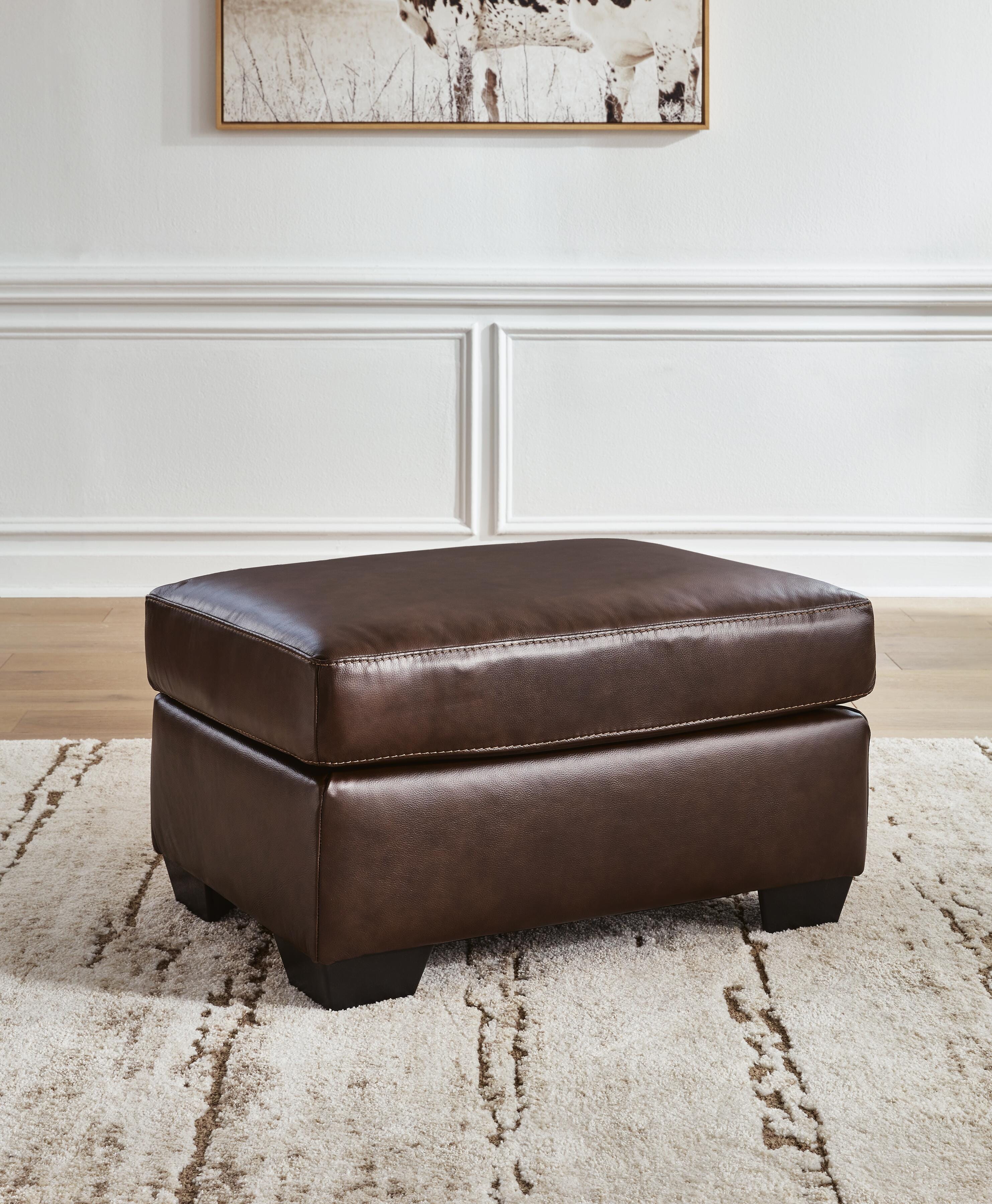 Click here for Santorine Leather Ottoman Leather  Dark Brown prices