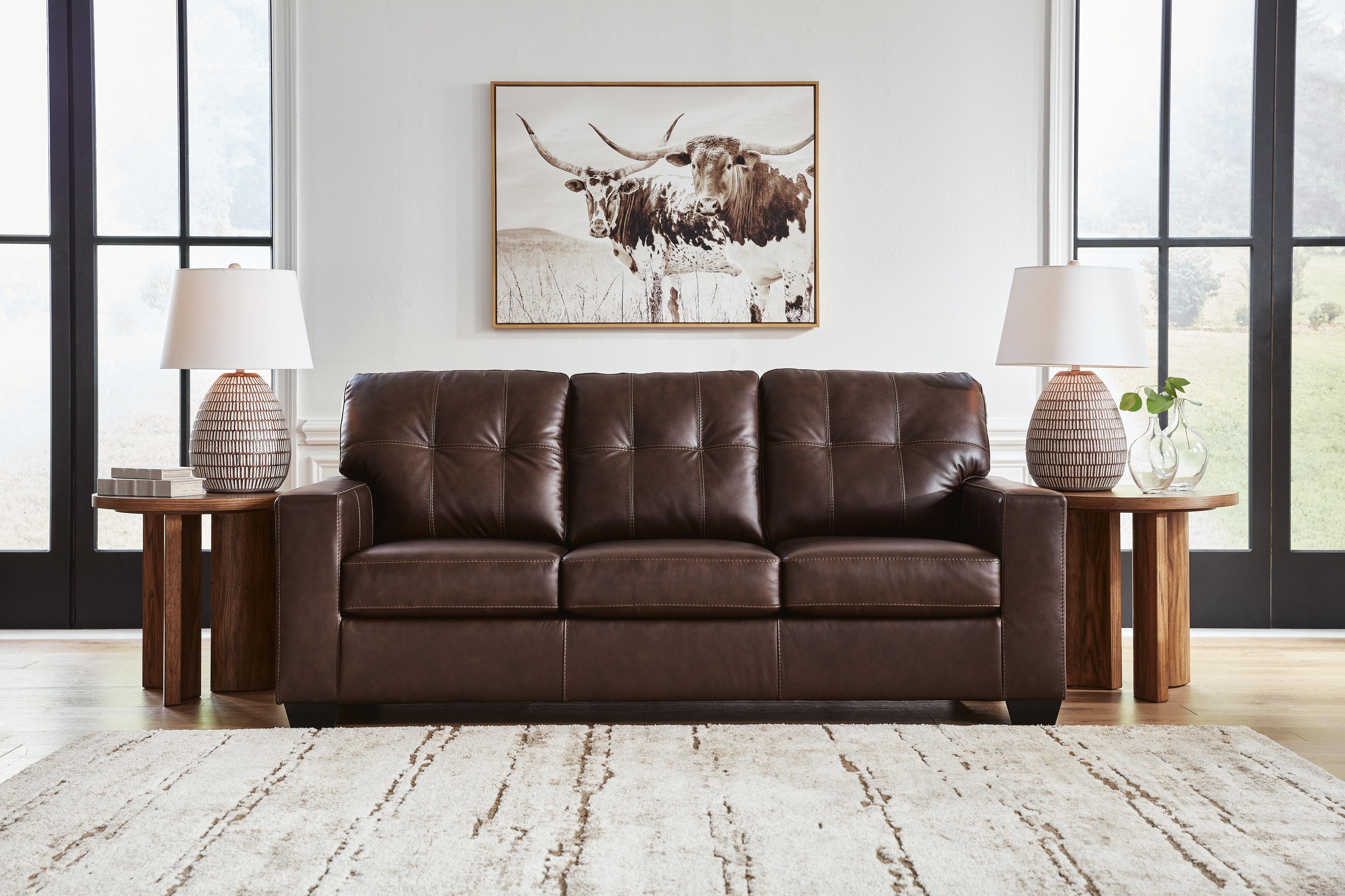 Click here for Santorine Leather Sofa Leather  Dark Brown prices