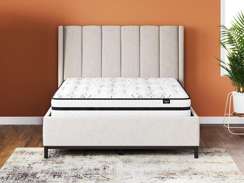 Click here for Chime 10 Inch Medium Hybrid Queen Mattress in a Bo... prices
