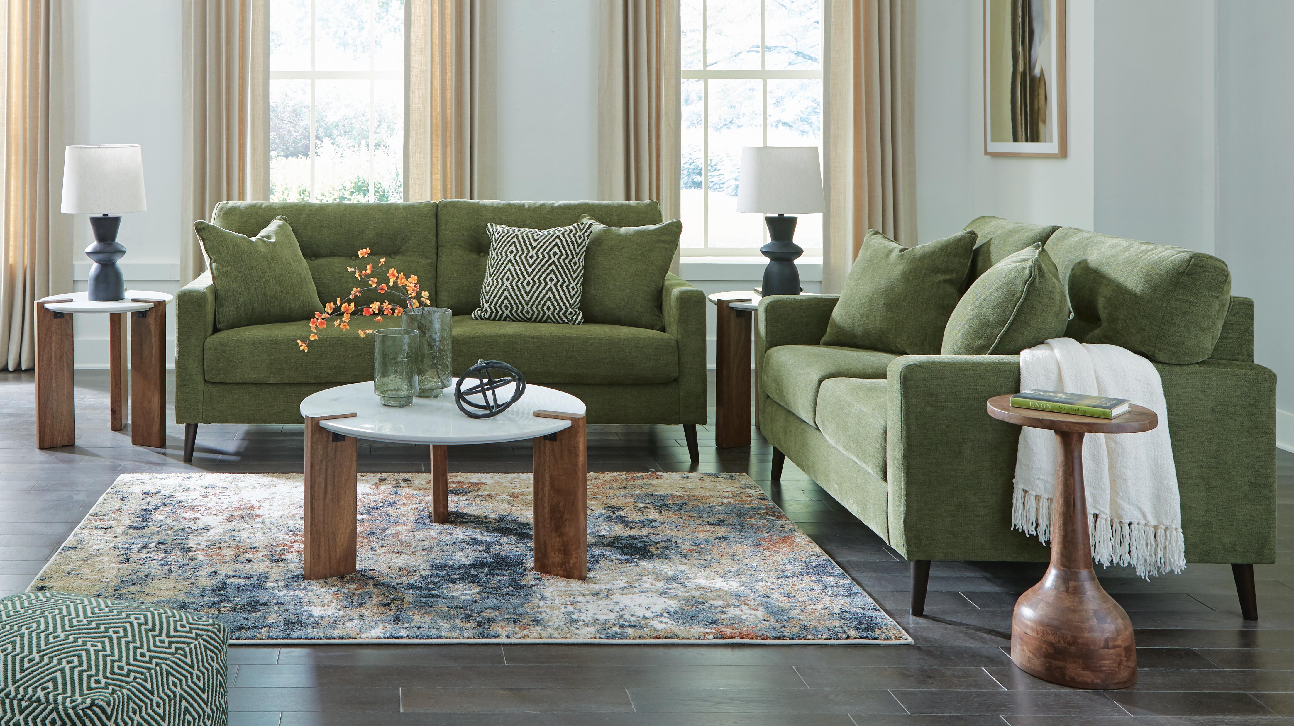 Click here for Bixler Sofa and Loveseat  Olive prices