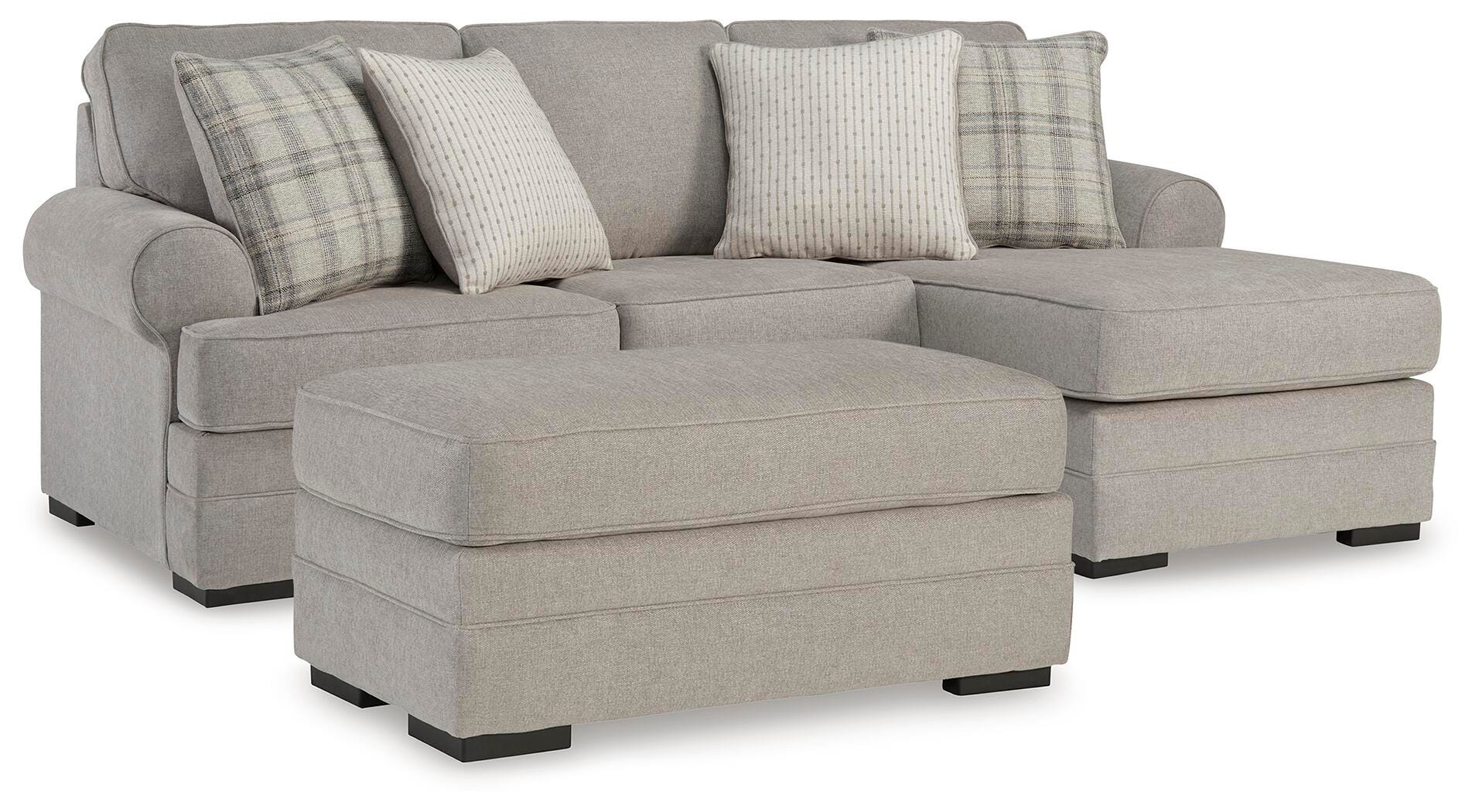 Click here for Arbhor Knoll Sofa Chaise with Ottoman  Taupe prices