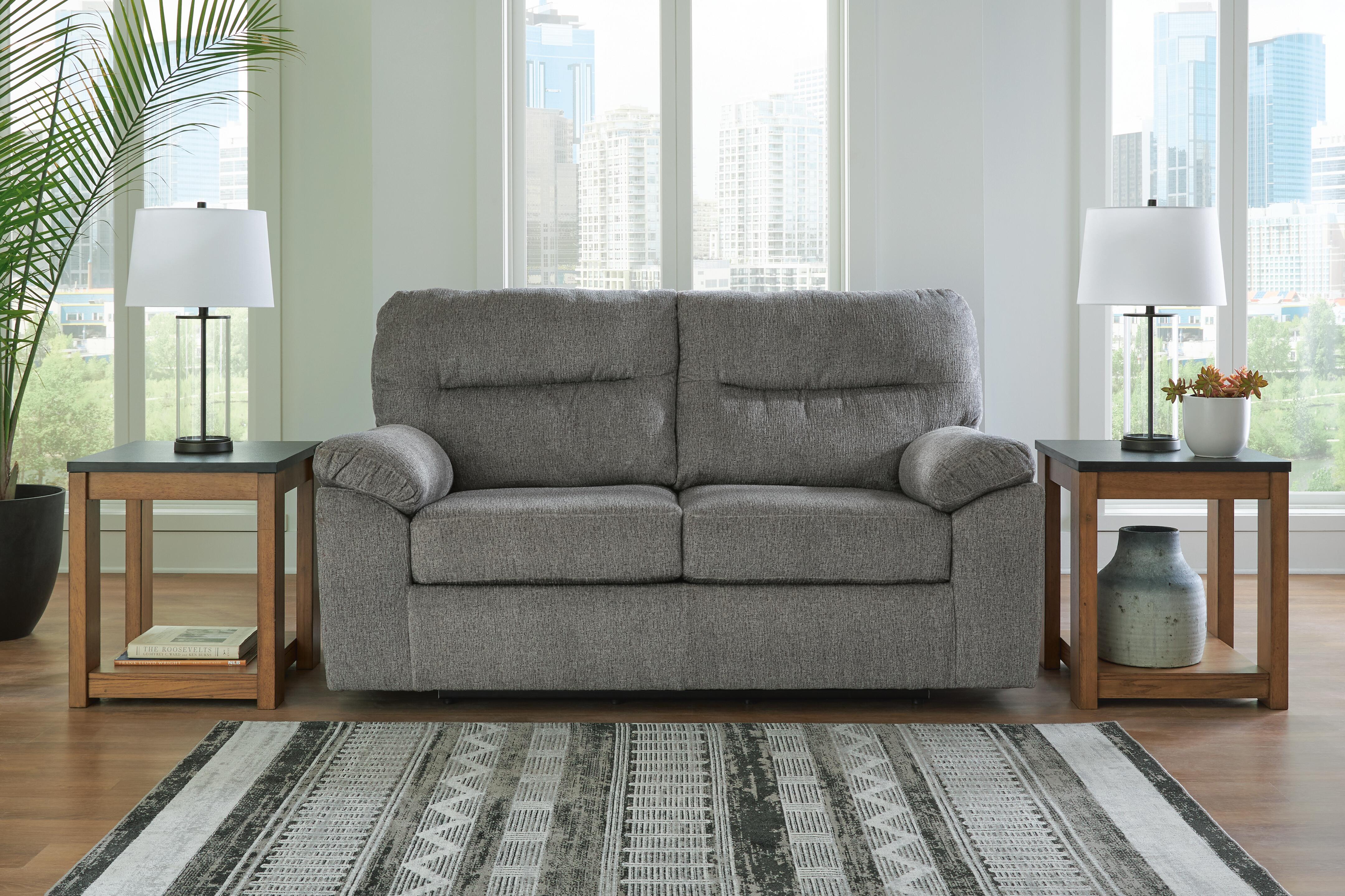 Click here for Bindura Glider Loveseat  Mineral prices