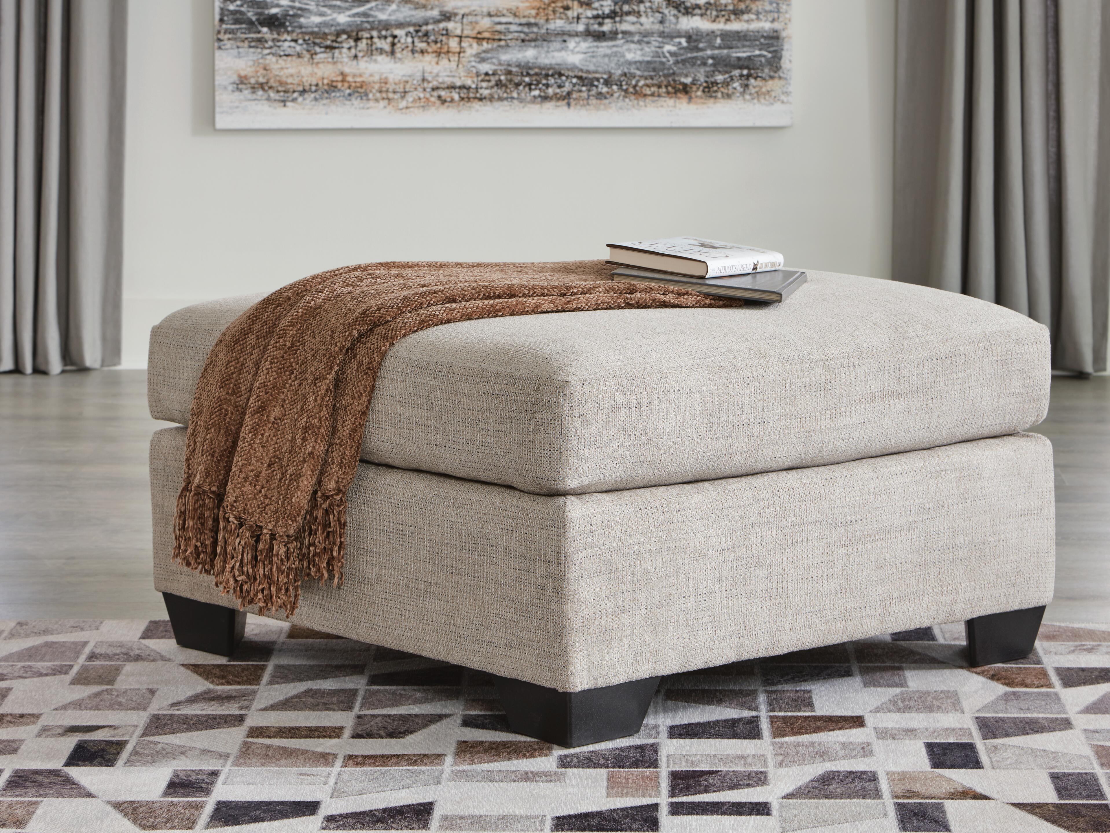 Click here for Mahoney Oversized Accent Ottoman  Pebble prices