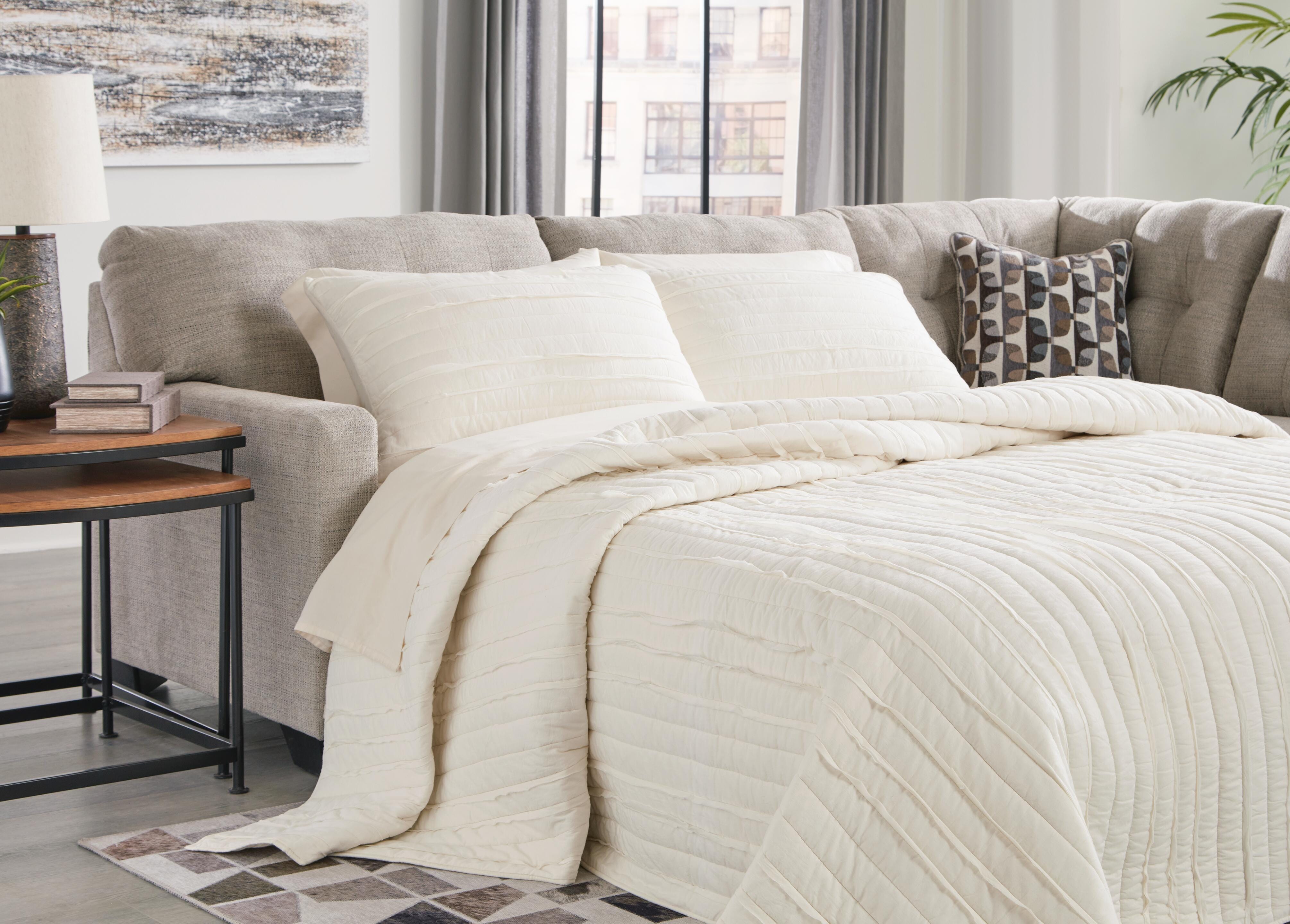 Click here for Mahoney 2-Piece Sleeper Sectional with Chaise  Peb... prices