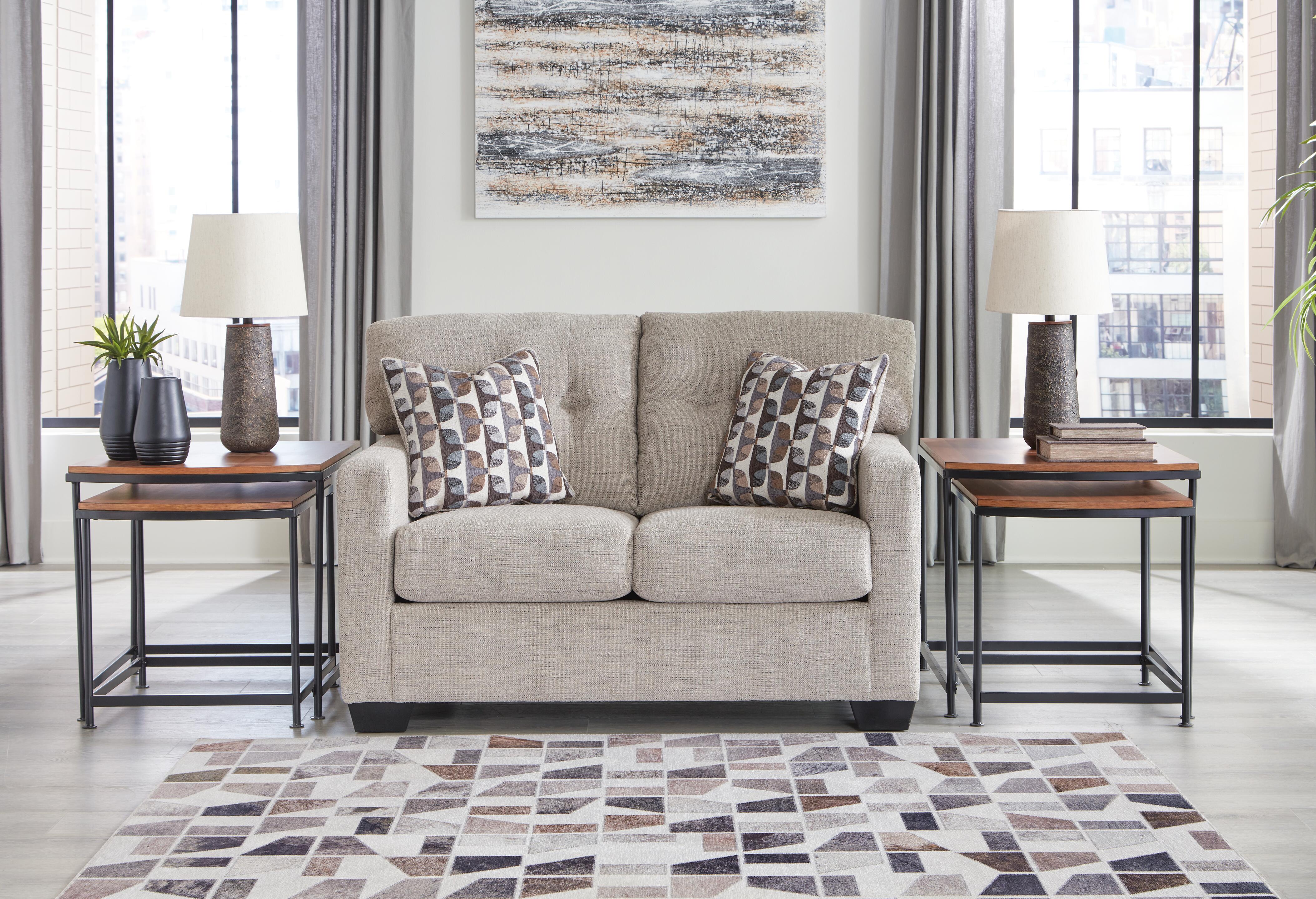 Click here for Mahoney Loveseat  Pebble prices