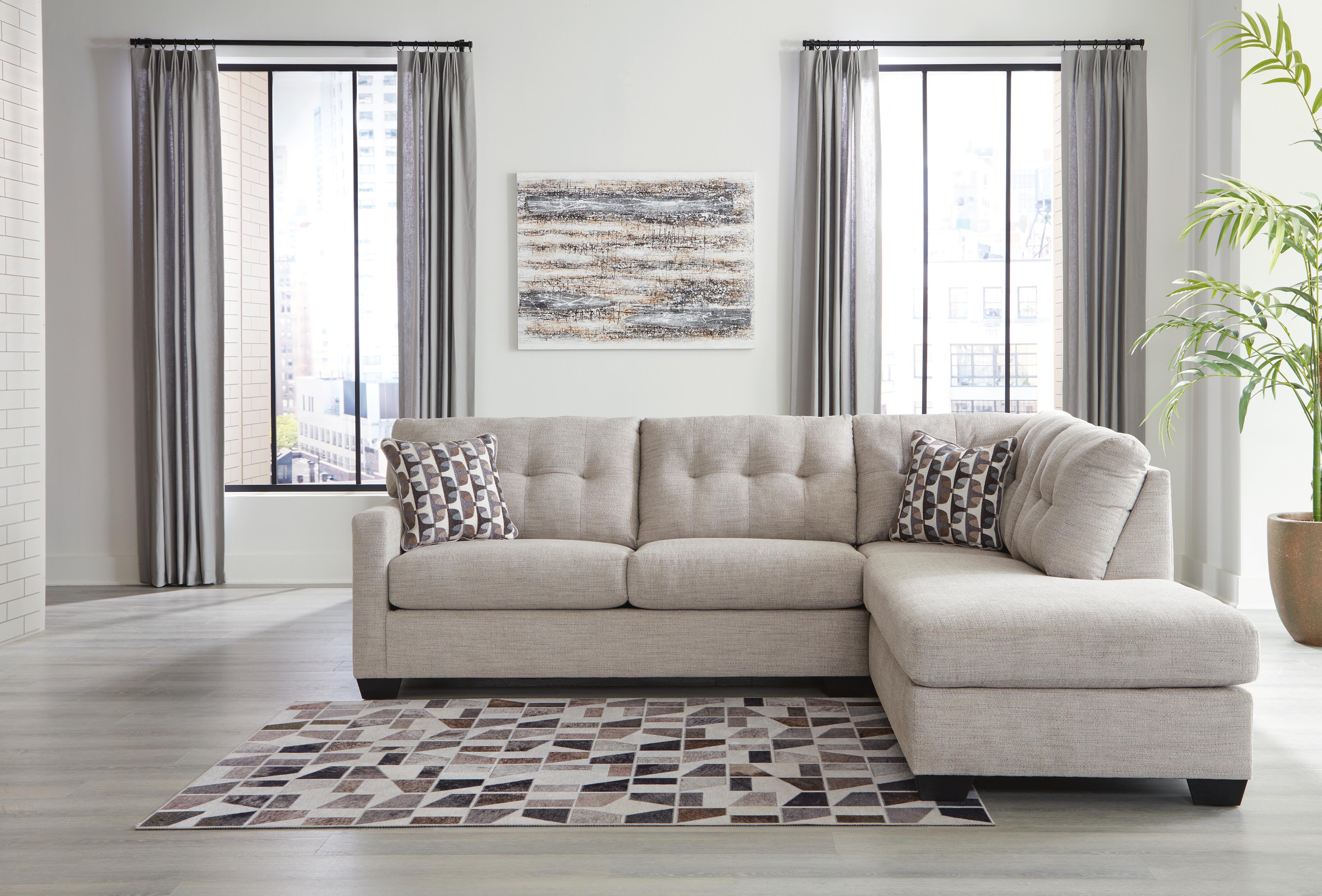 Click here for Mahoney 2-Piece Sectional with Chaise  Pebble prices