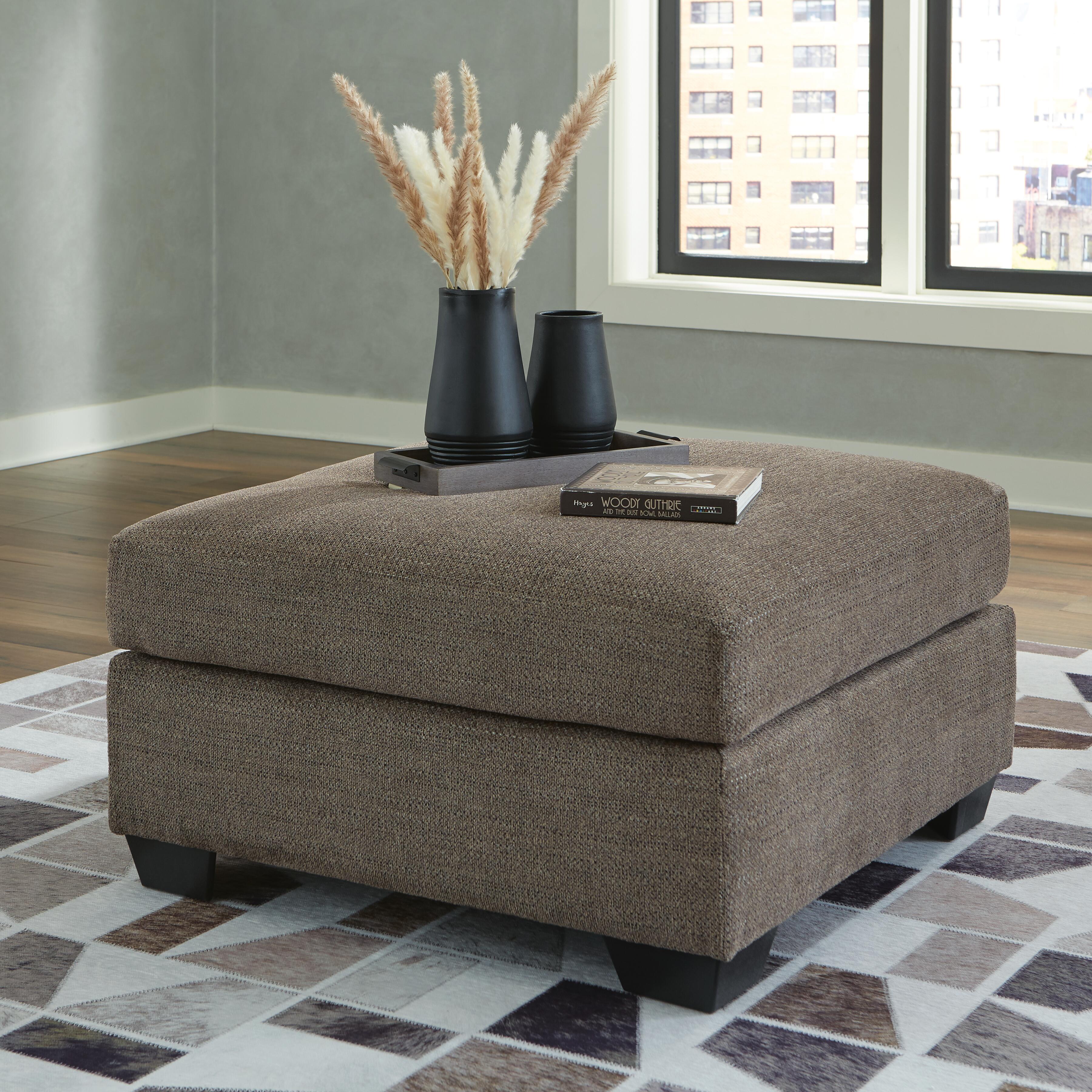 Click here for Mahoney Oversized Accent Ottoman  Chocolate prices