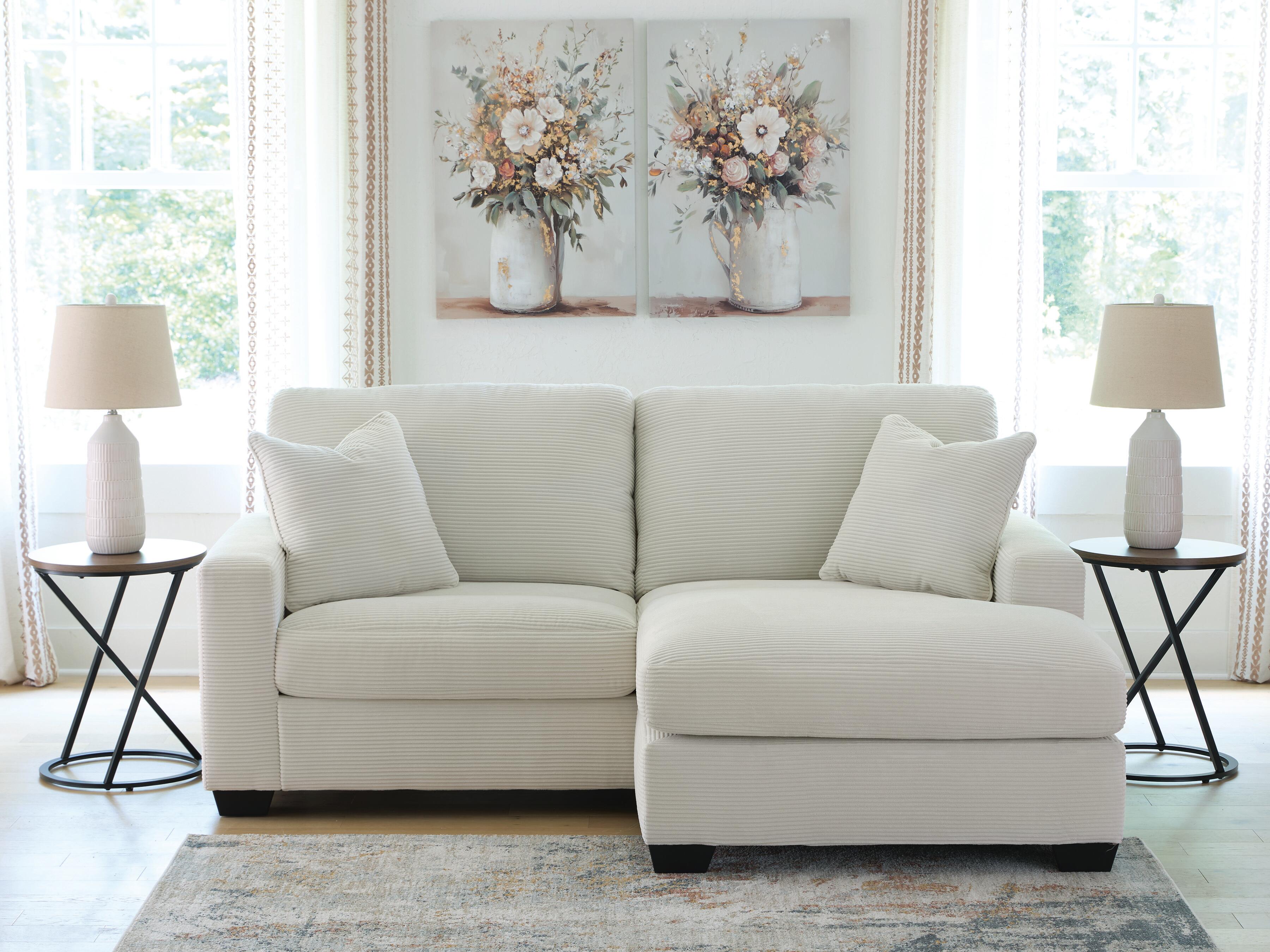 Click here for Amesley Sofa Chaise  Ivory prices