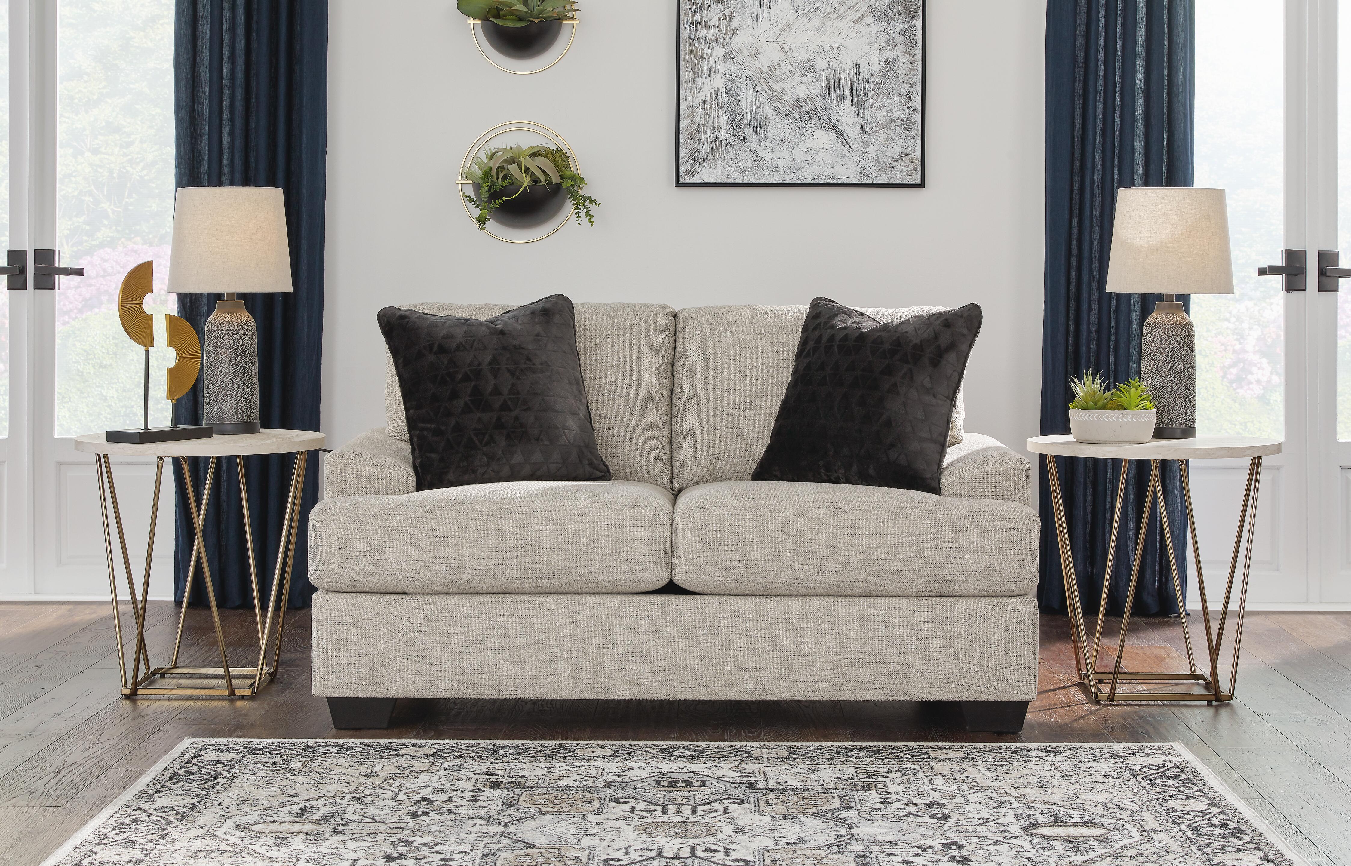 Click here for Vayda Loveseat  Pebble prices