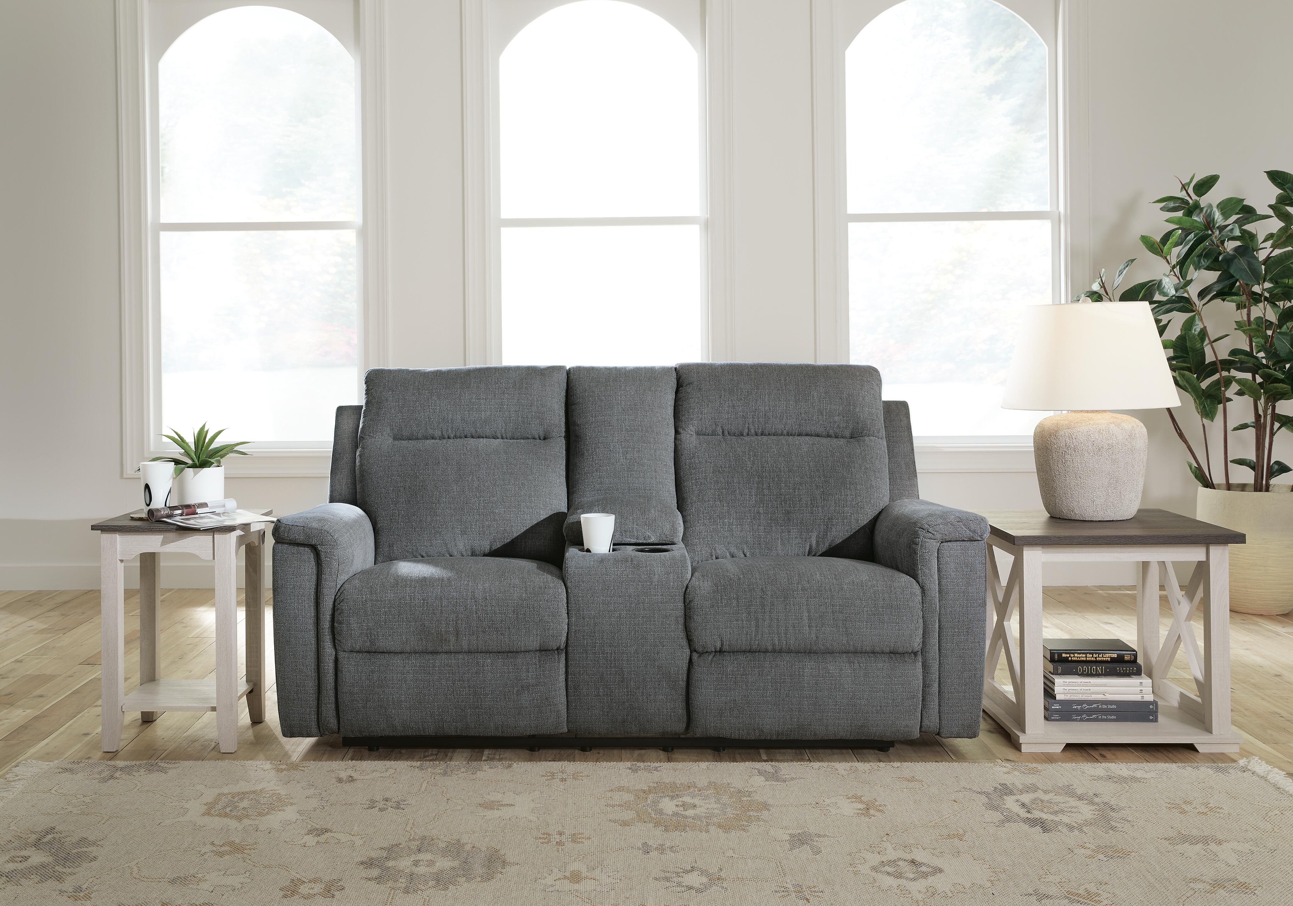 Click here for Barnsana Power Reclining Loveseat with Console  Gr... prices