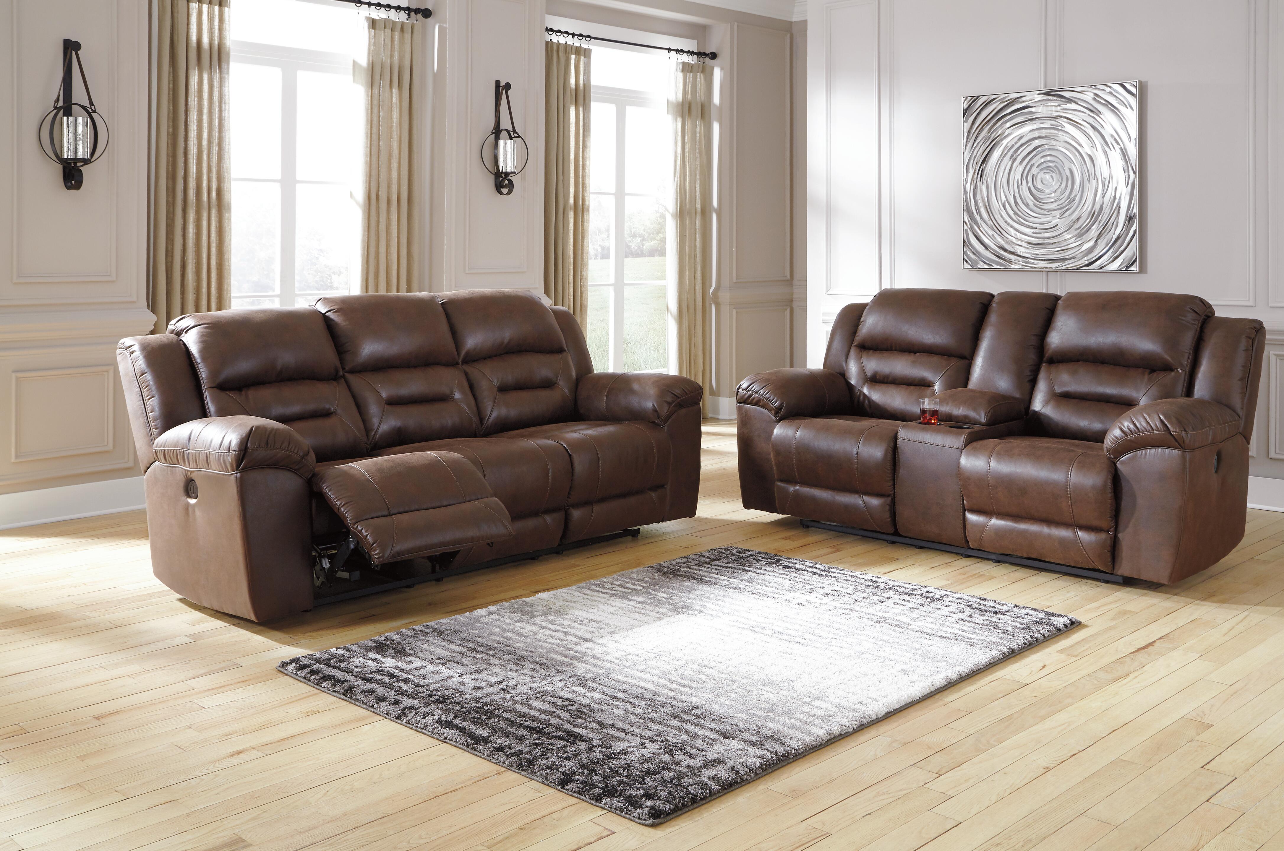 Click here for Stoneland Power Reclining Sofa and Loveseat Set  C... prices