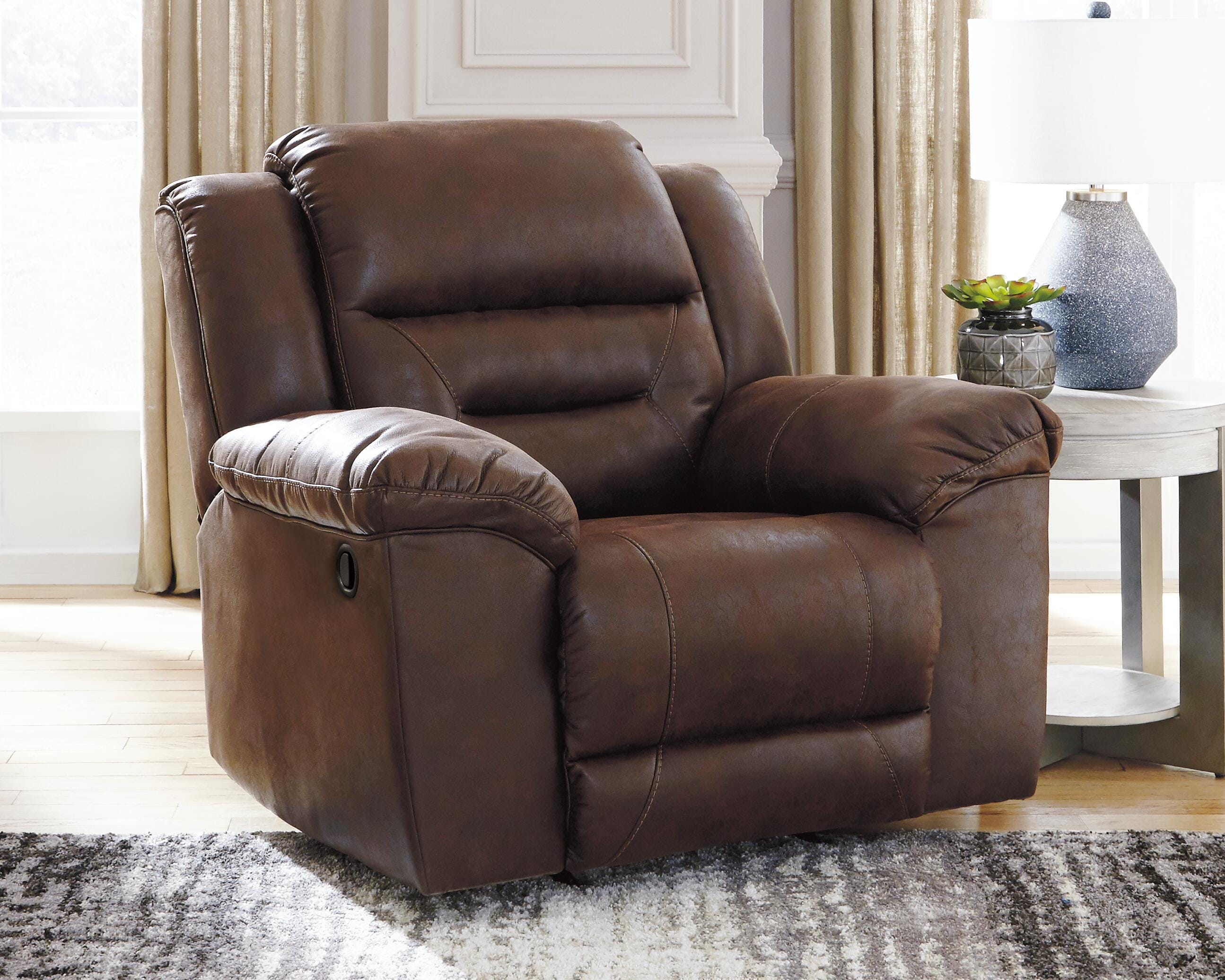 Click here for Stoneland Manual Rocker Recliner  Chocolate prices