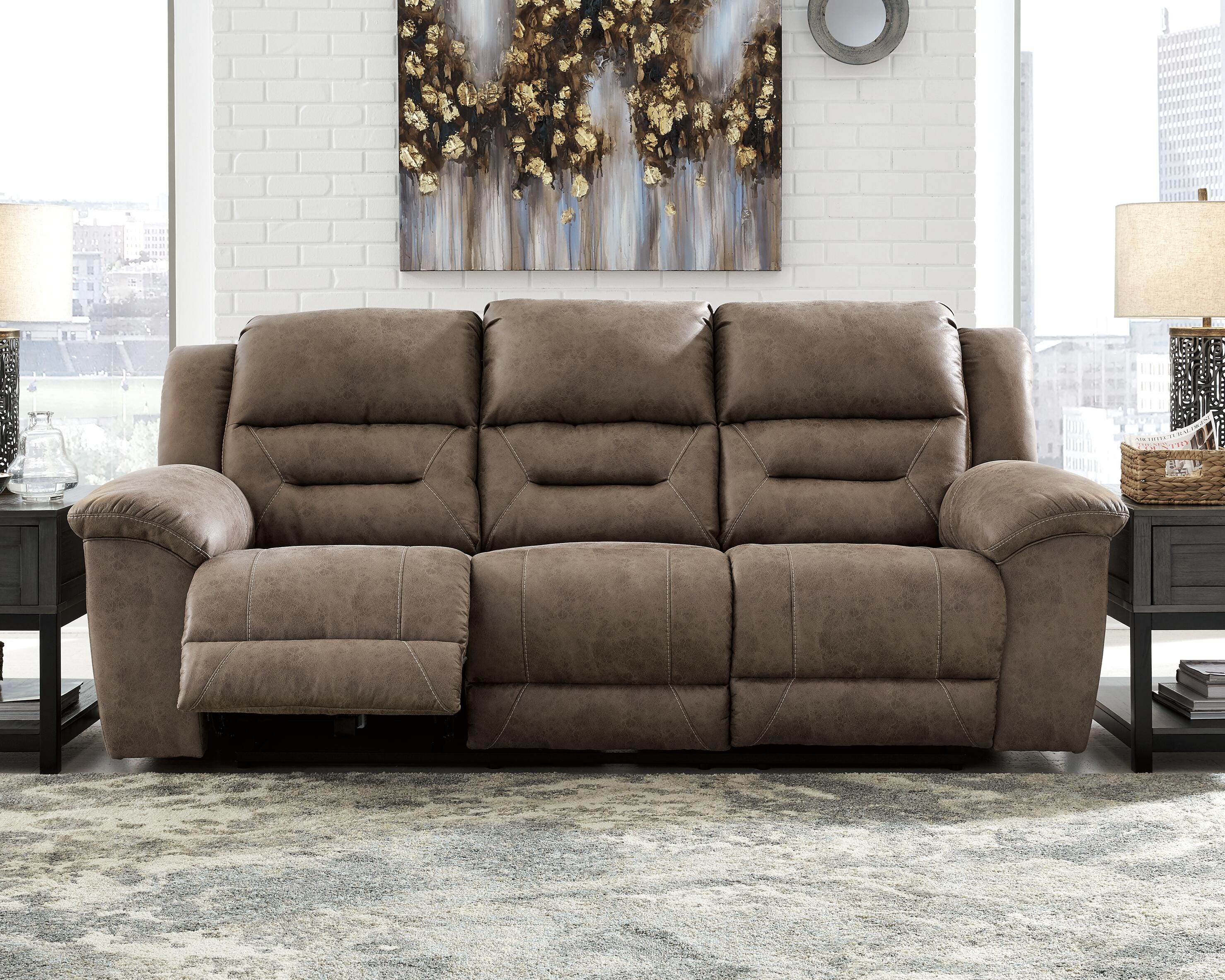 Click here for Stoneland Manual Reclining Sofa  Fossil prices
