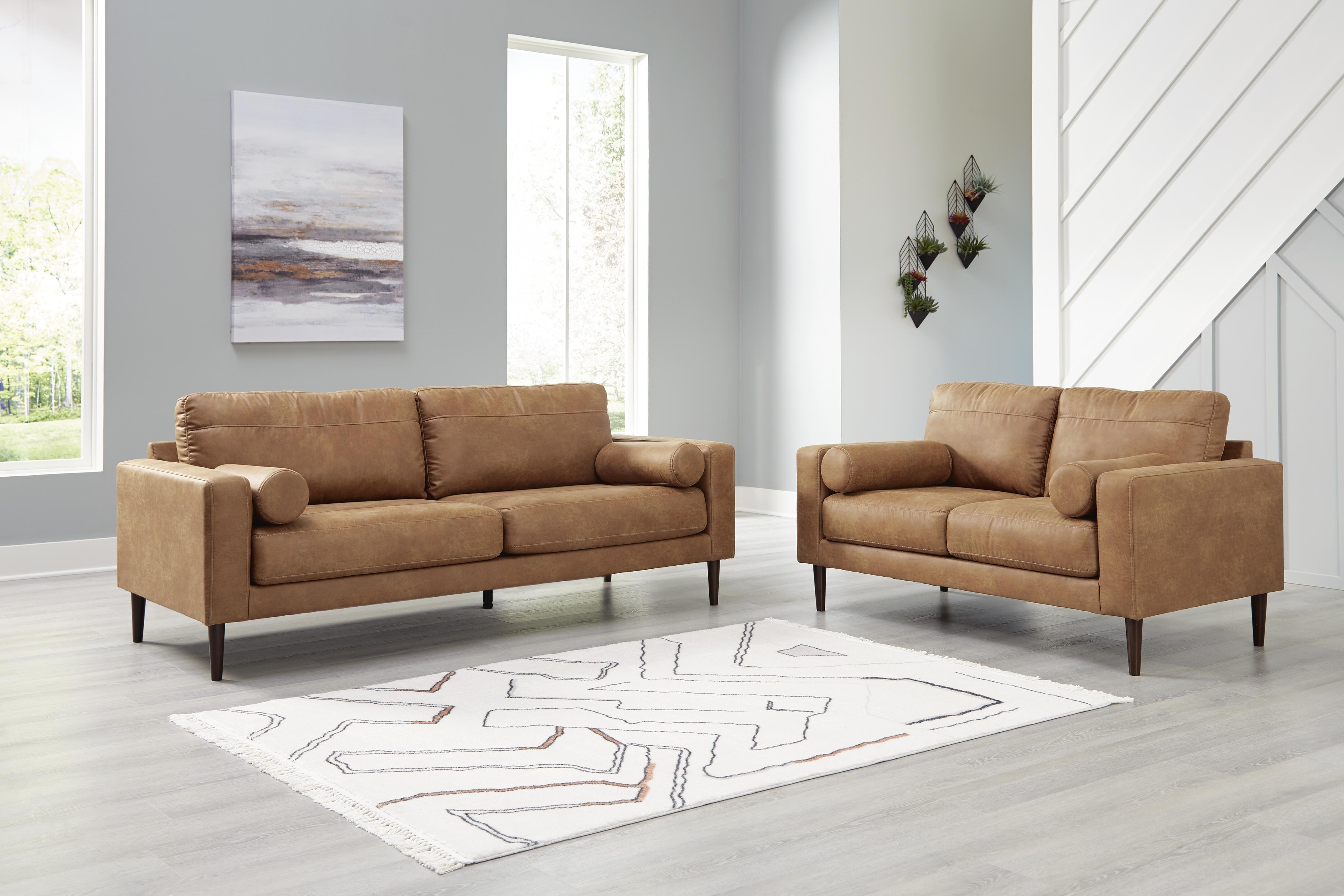 Click here for Telora Sofa and Loveseat  Caramel prices