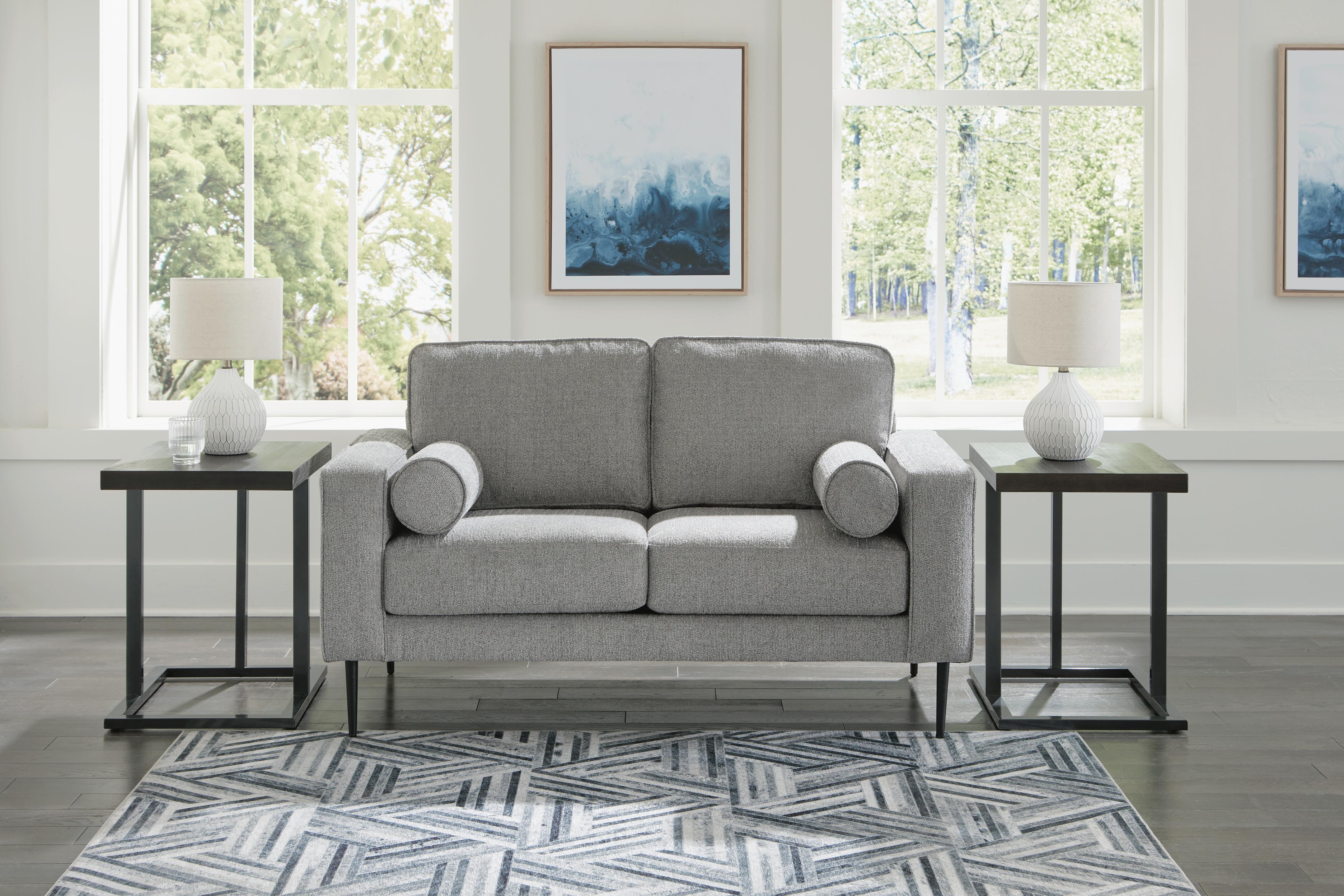 Click here for Hazela Loveseat  Charcoal prices