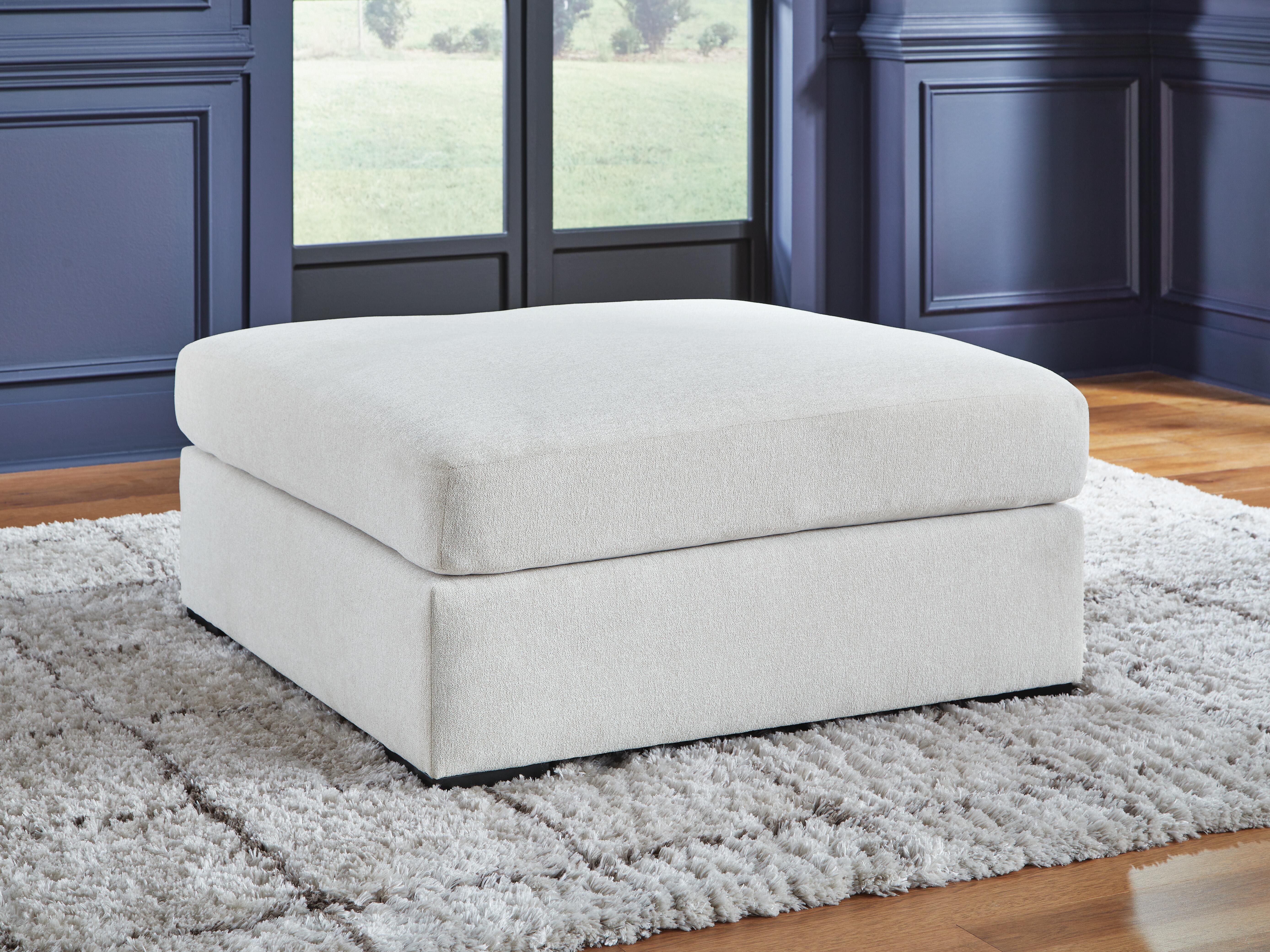 Click here for Leighelli Oversized Accent Ottoman  Ivory prices