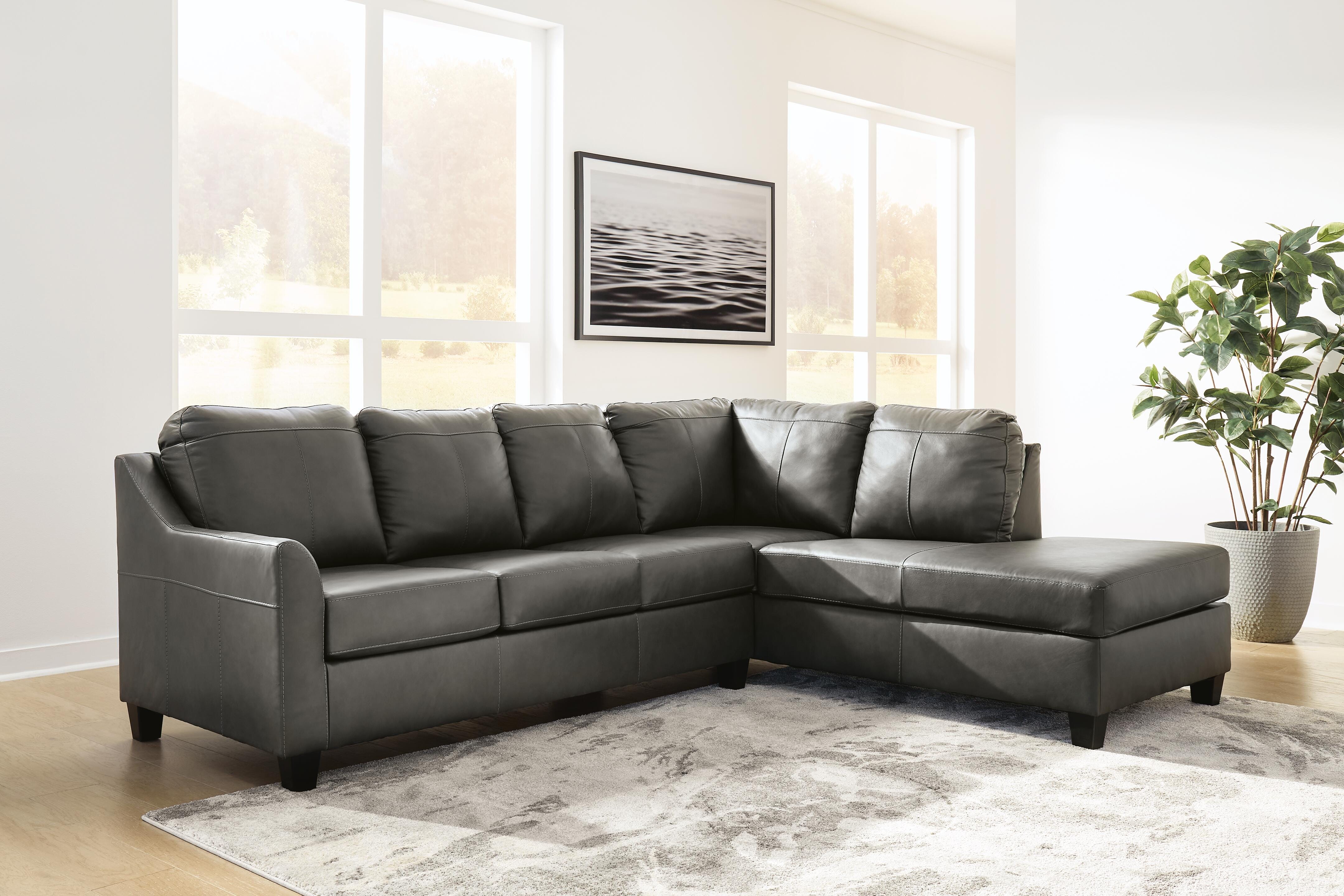 Click here for Valderno 2-Piece Leather Sectional with Chaise Lea... prices