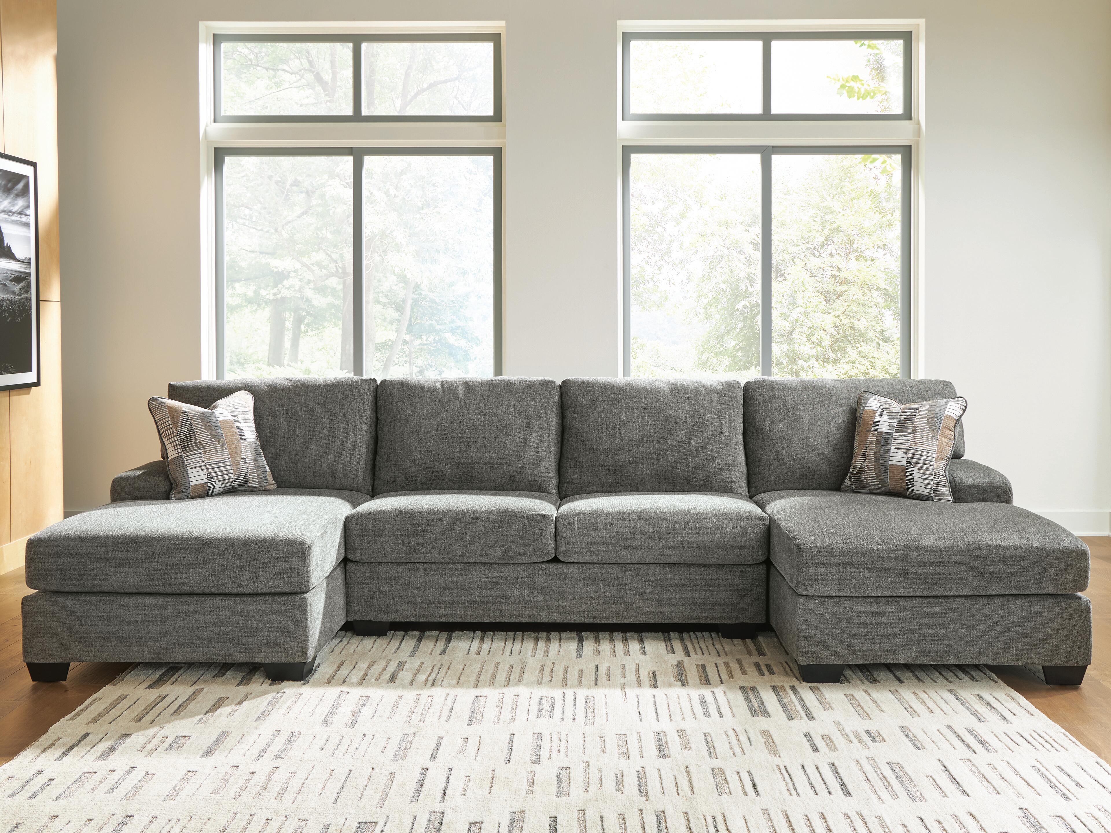 Click here for Newellen 3-Piece Sectional with Double Chaise  Gre... prices