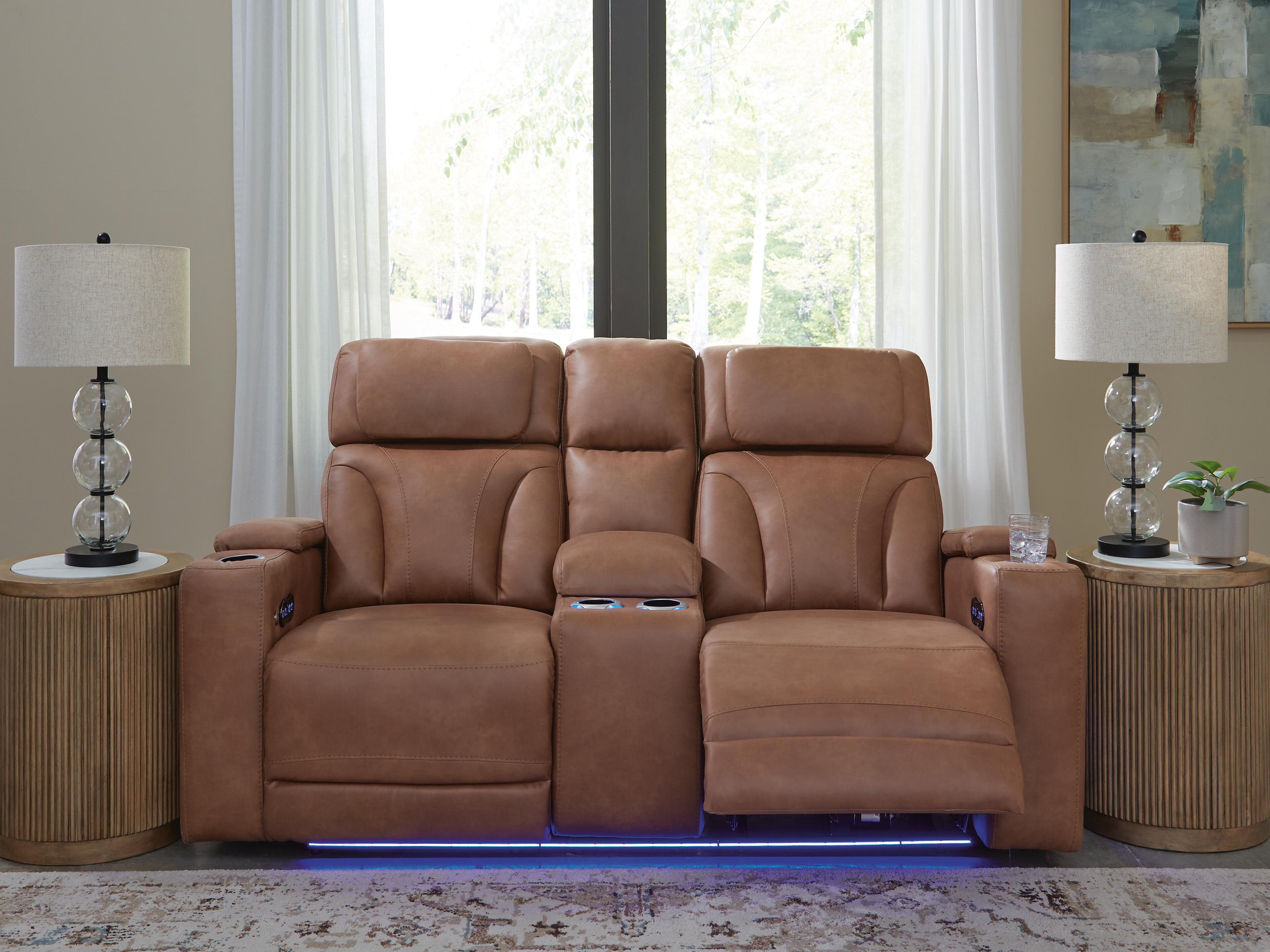 Click here for Point Clear Dual Power Reclining Loveseat with Con... prices