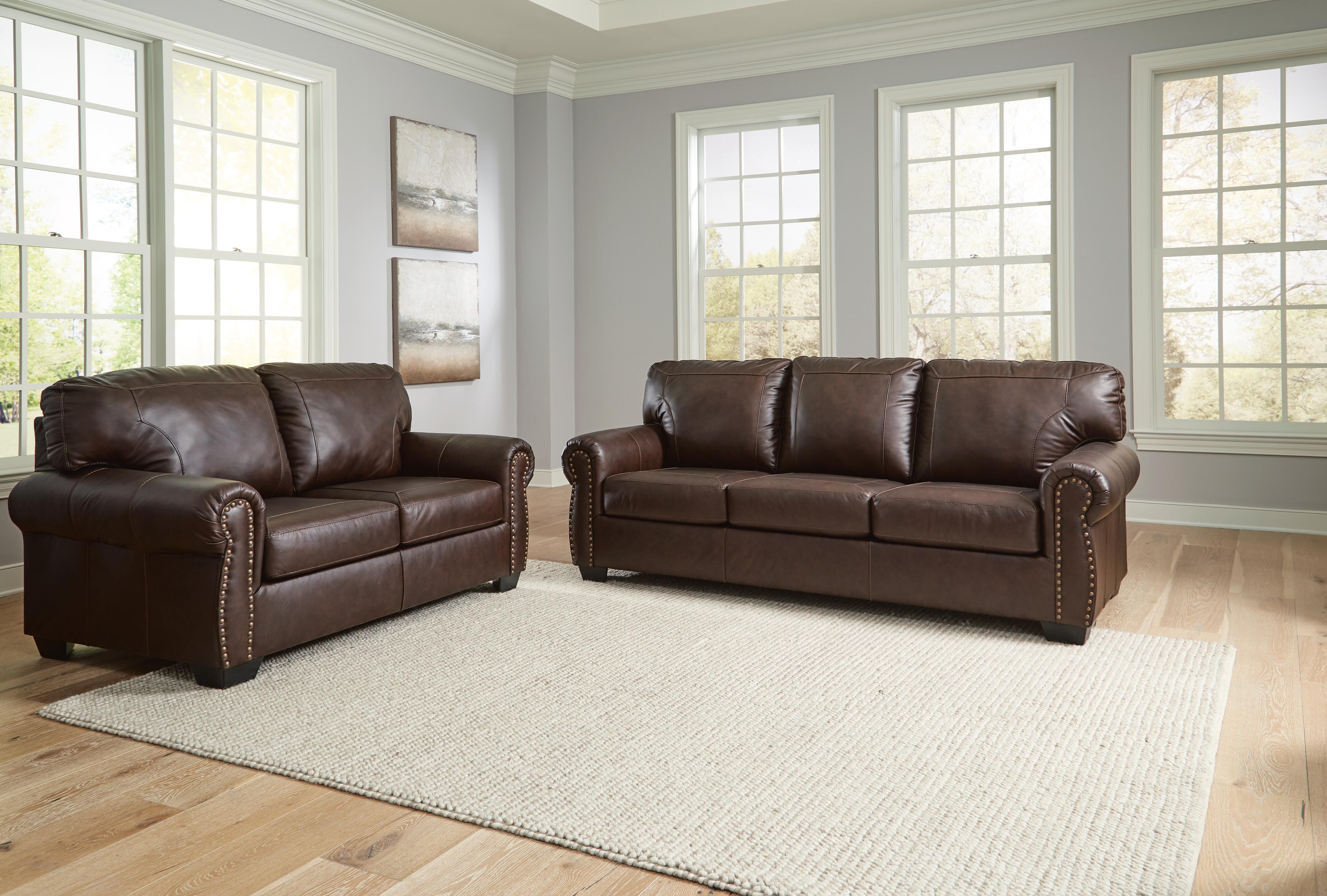 Click here for Colleton Leather Sofa and Loveseat  Dark Brown prices