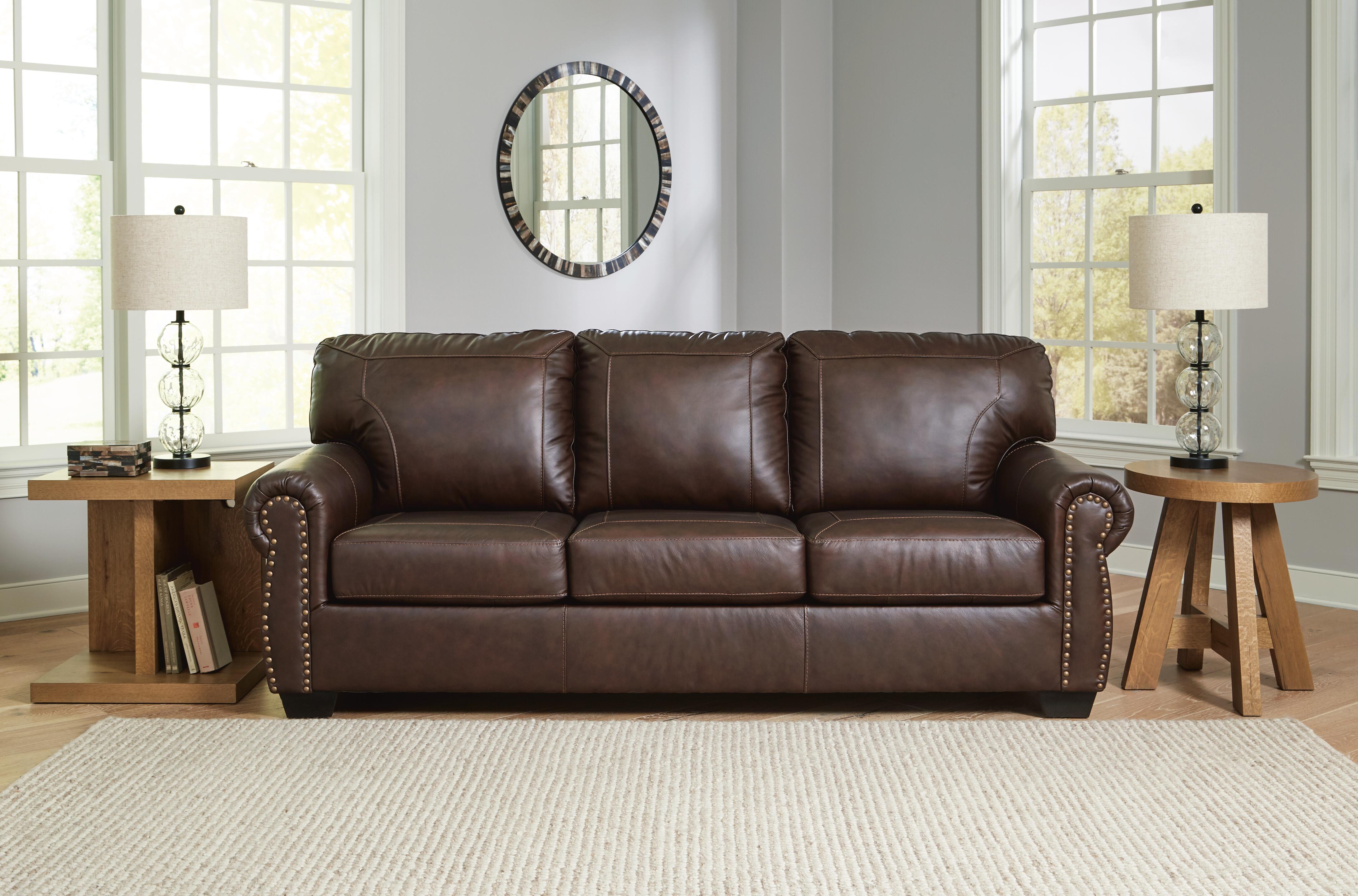 Click here for Colleton Leather Sofa Leather  Dark Brown prices