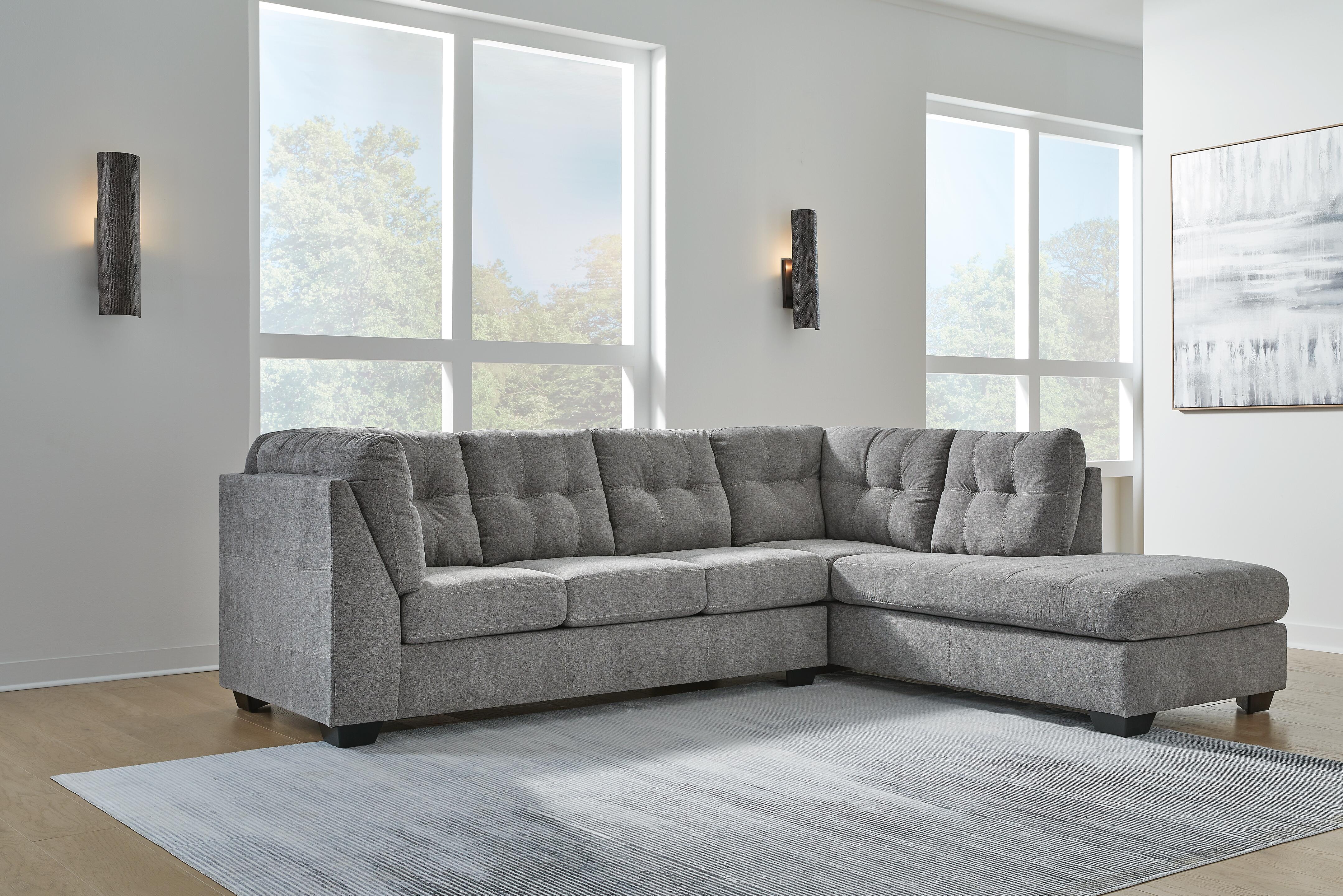 Click here for Marleton 2-Piece Sectional with Chaise  Gray prices