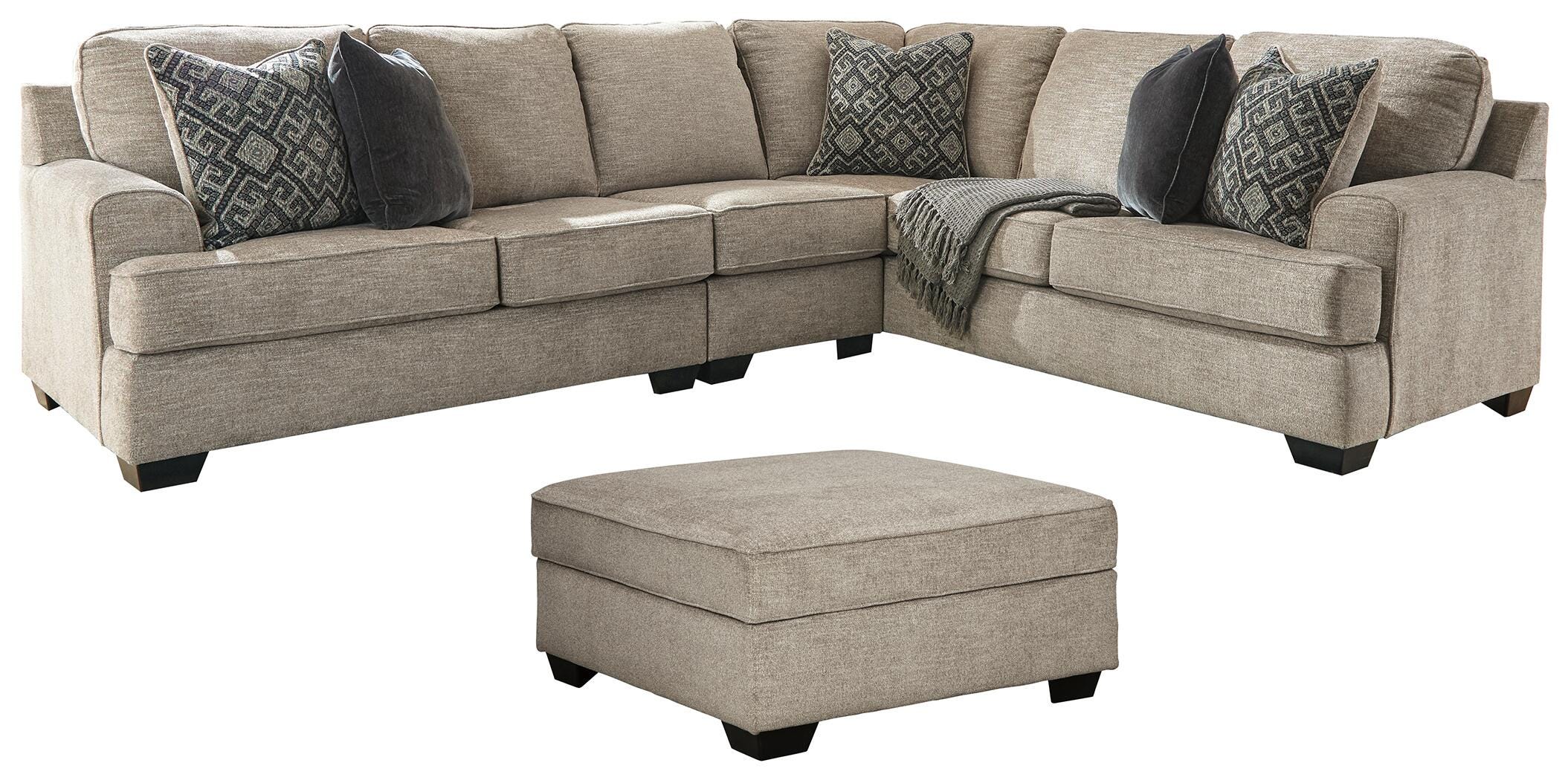 Click here for Bovarian 3-Piece Sectional with Ottoman  Stone prices