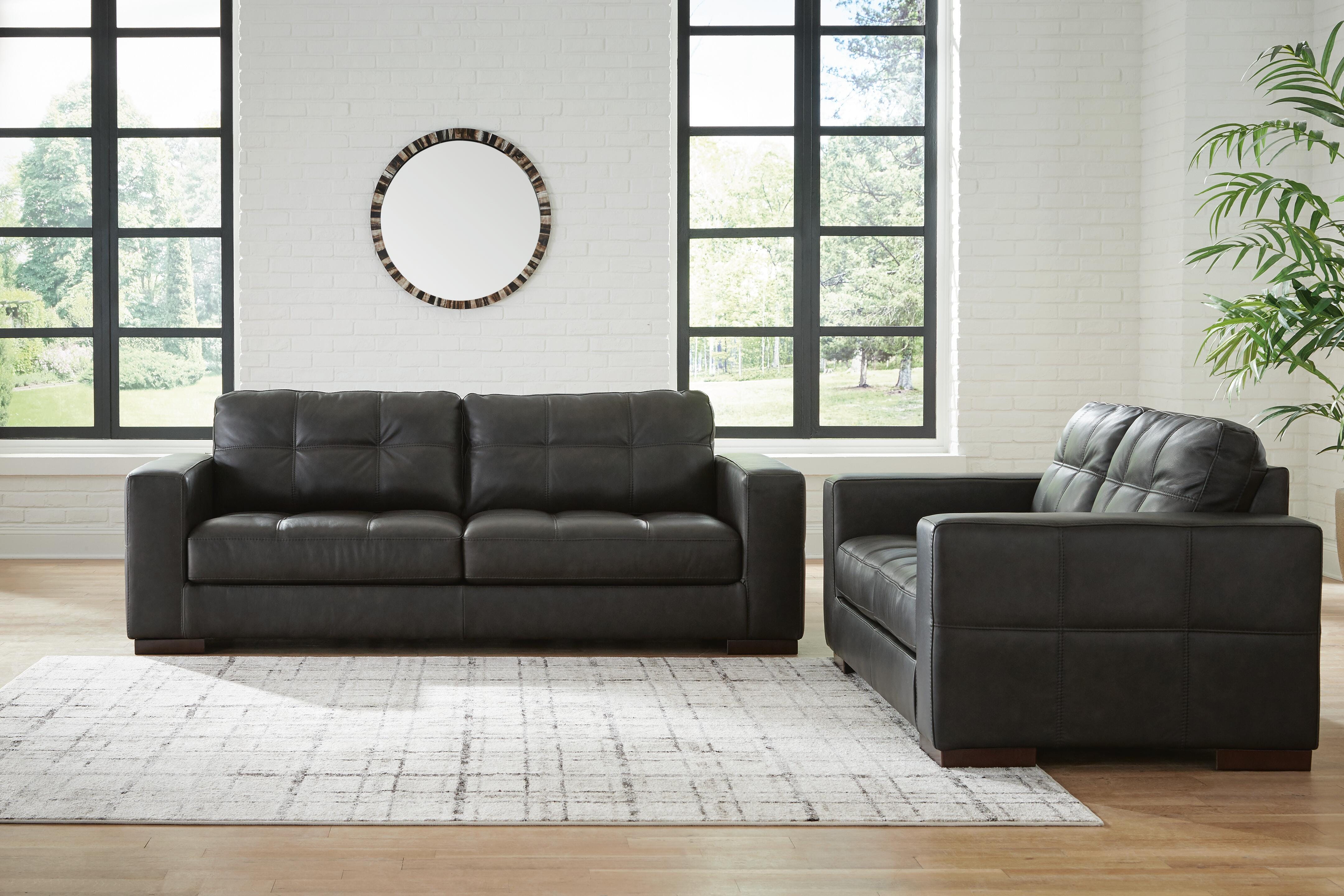 Click here for Luigi Sofa and Loveseat  Thunder prices