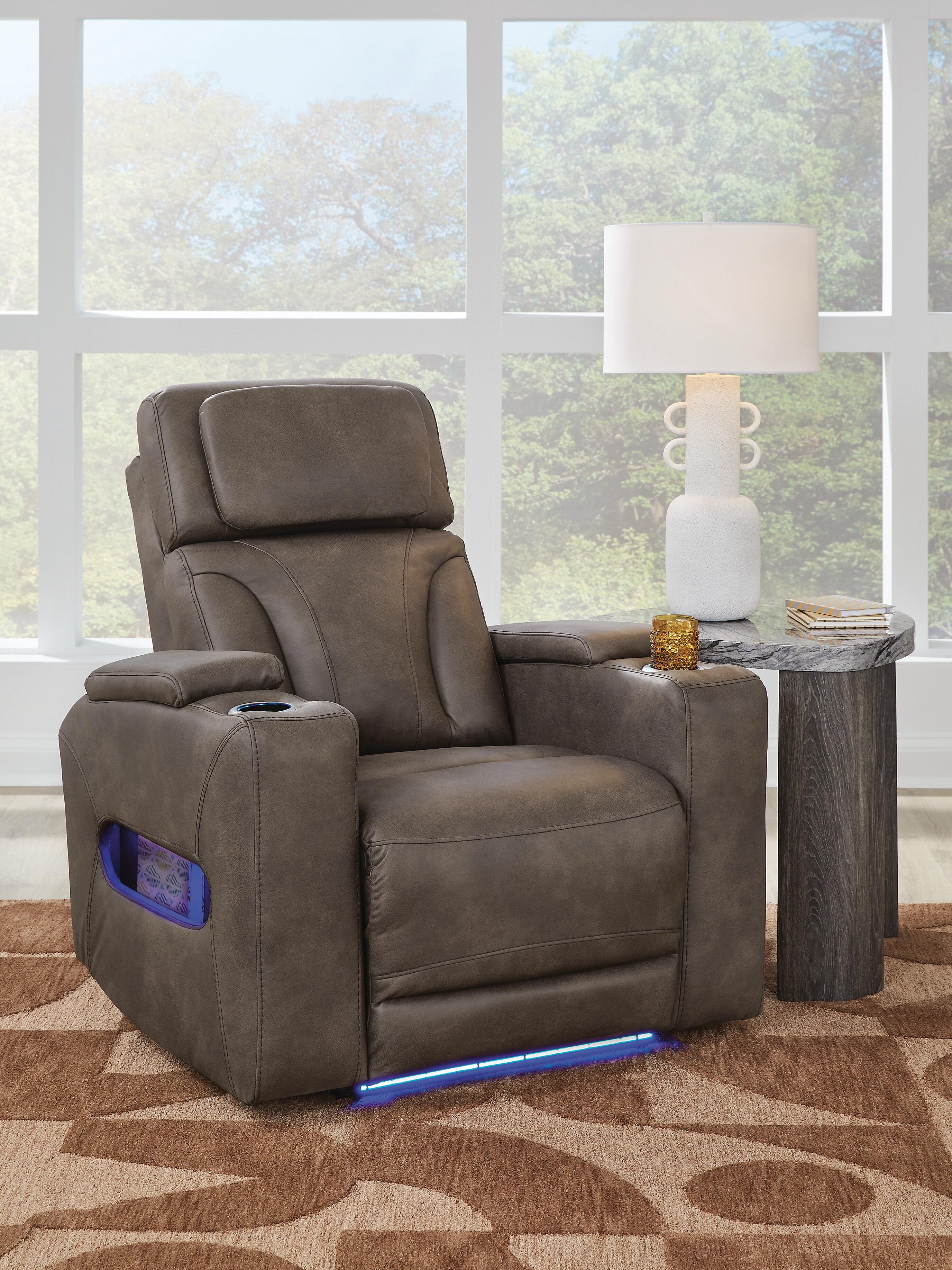 Click here for Warrior Peak Dual Power Recliner  Umber prices