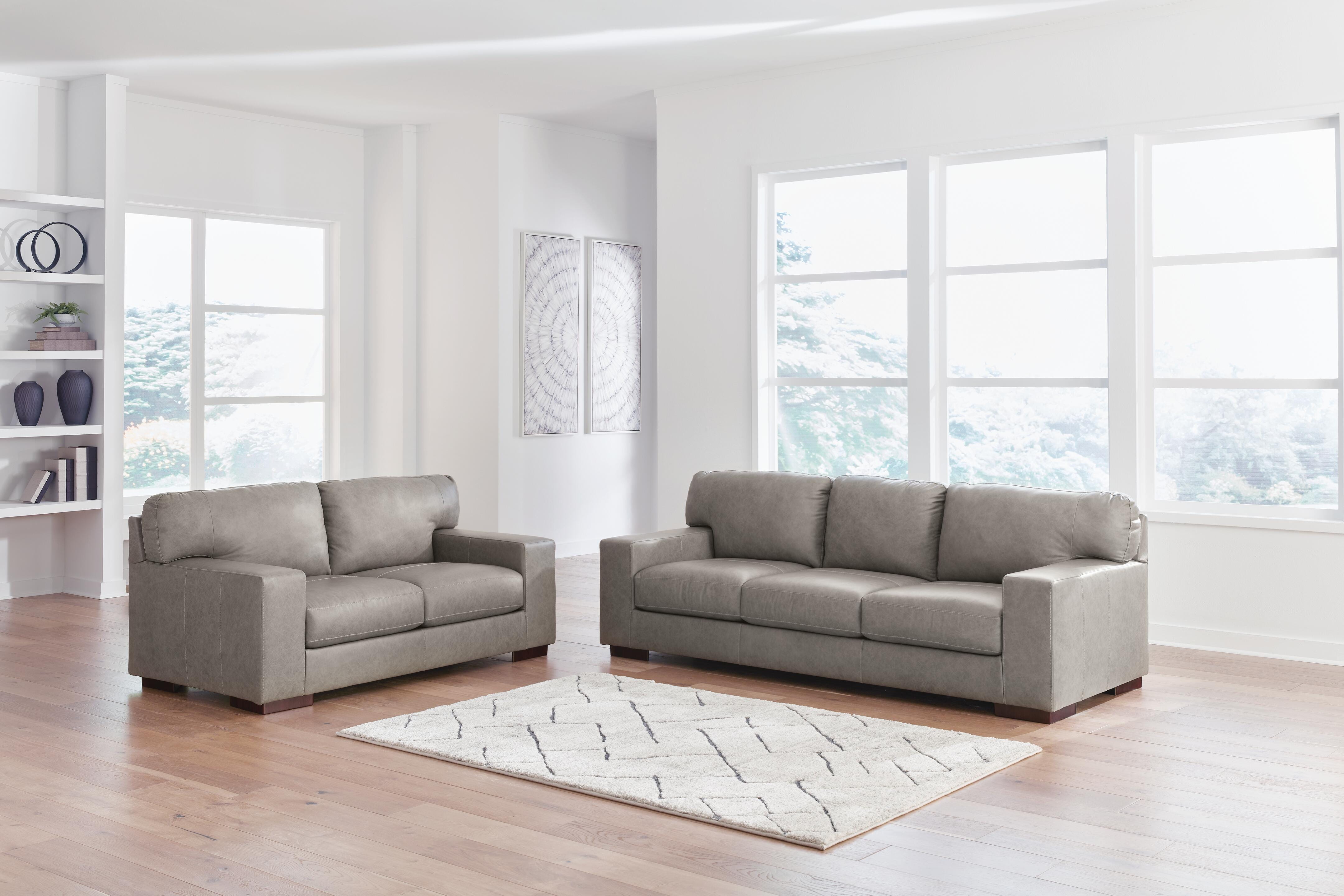 Click here for Lombardia Leather Sofa and Loveseat  Fossil prices