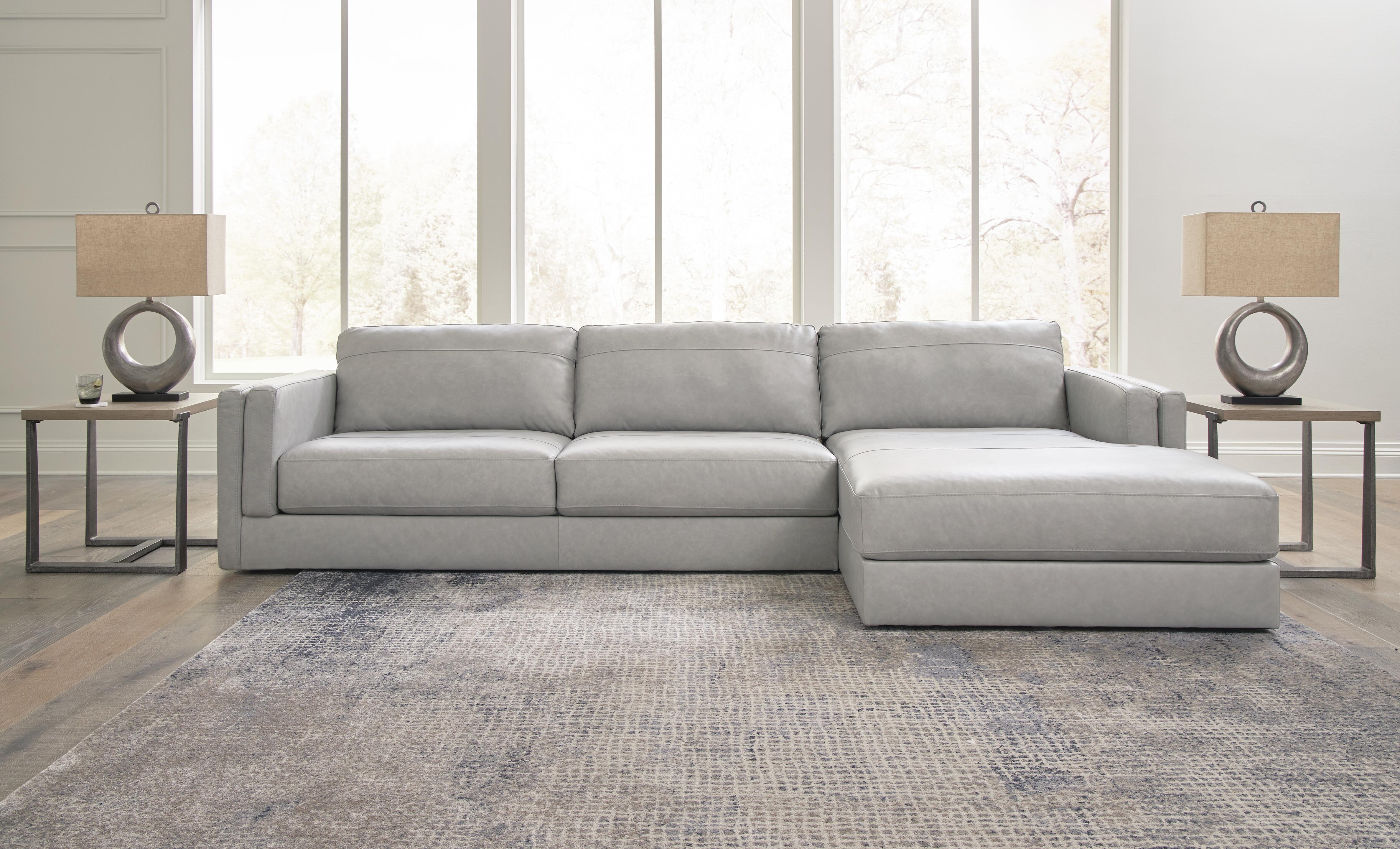 Click here for Amiata 2-Piece Leather Sectional with Chaise Leath... prices