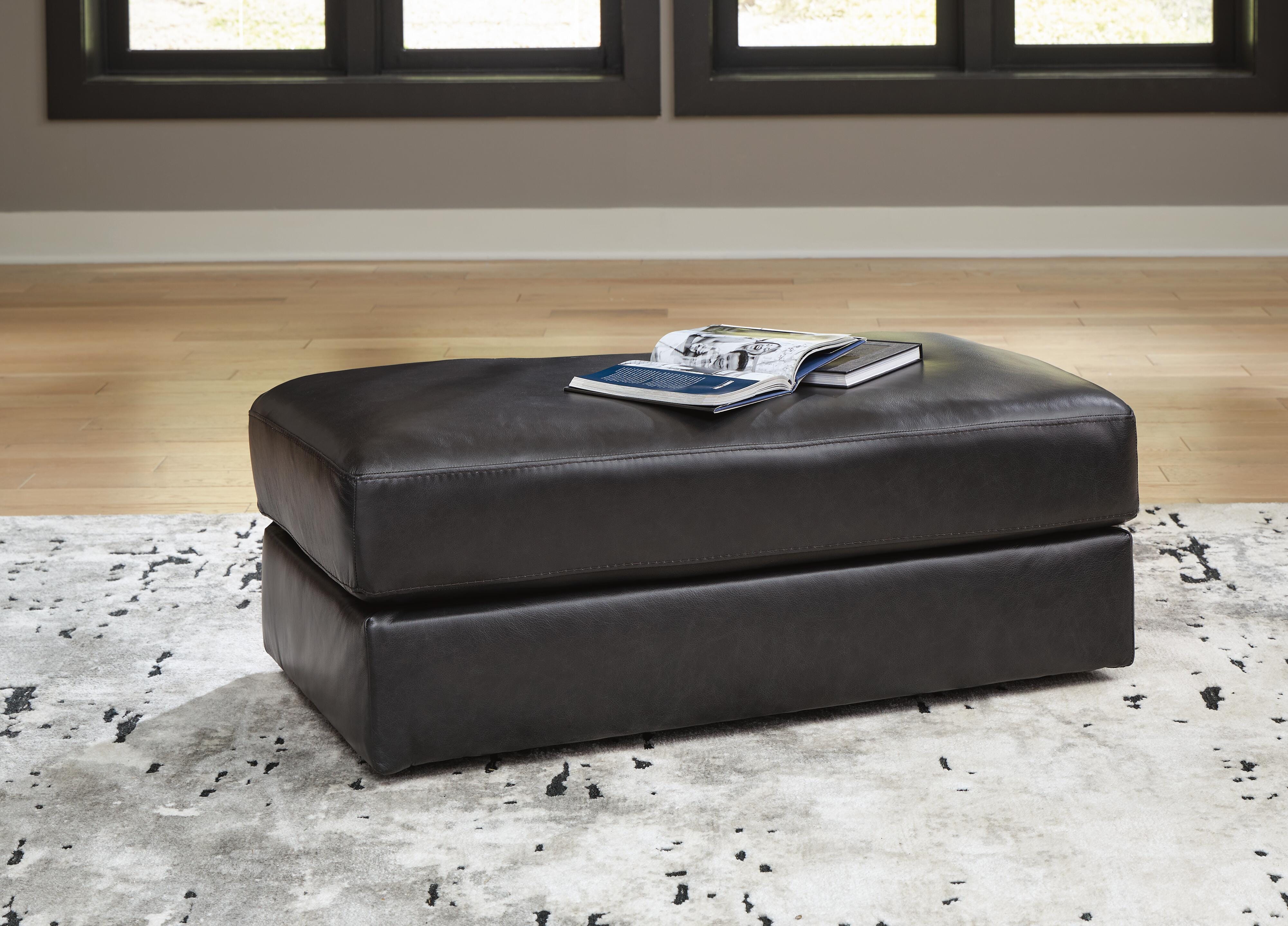 Click here for Amiata Leather Ottoman Leather  Onyx prices