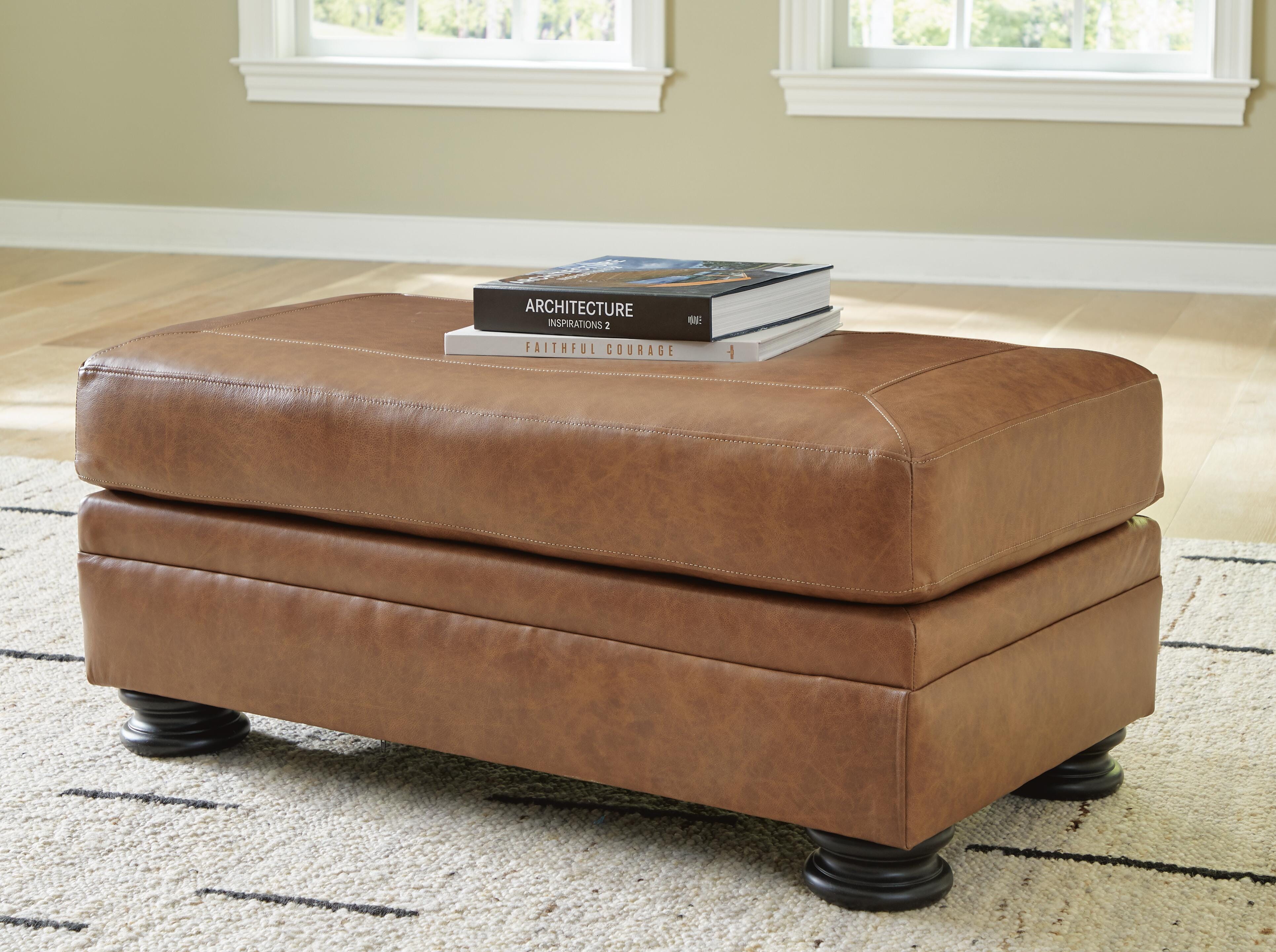 Click here for Carianna Leather Ottoman Leather  Caramel prices