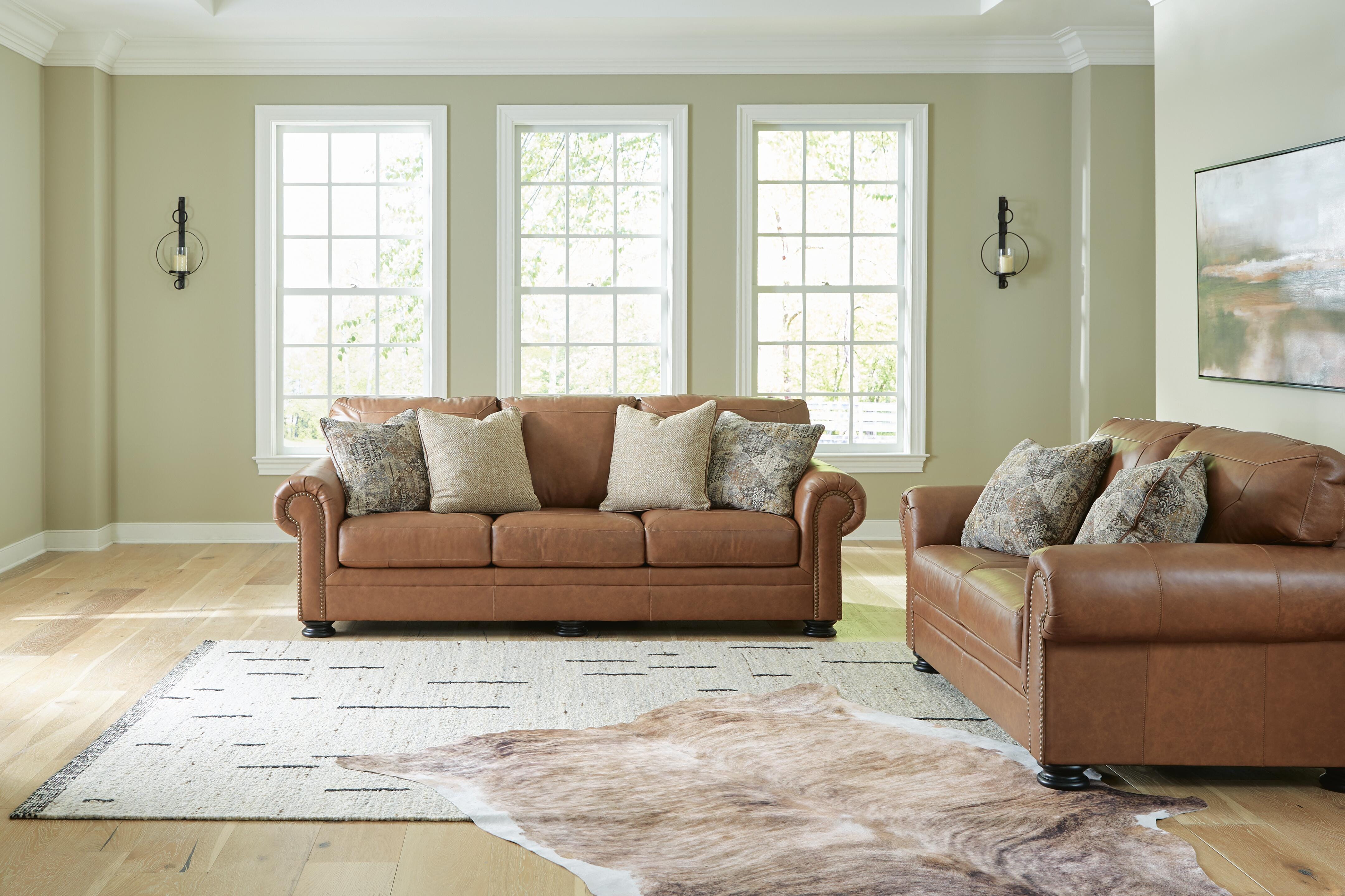Click here for Carianna Leather Sofa and Loveseat  Caramel prices