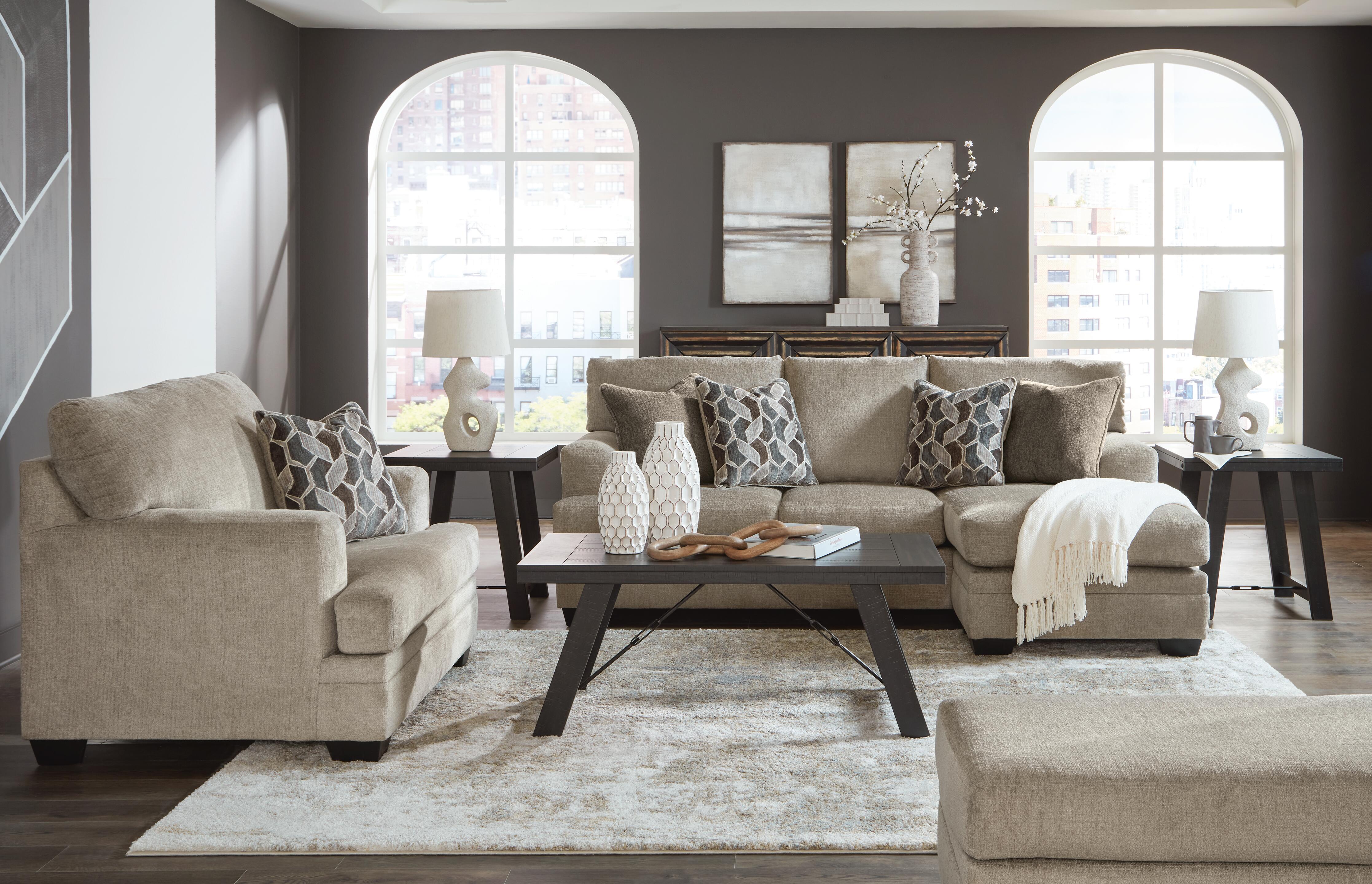 Click here for Stonemeade Sofa Chaise  Chair  and Ottoman  Taupe prices