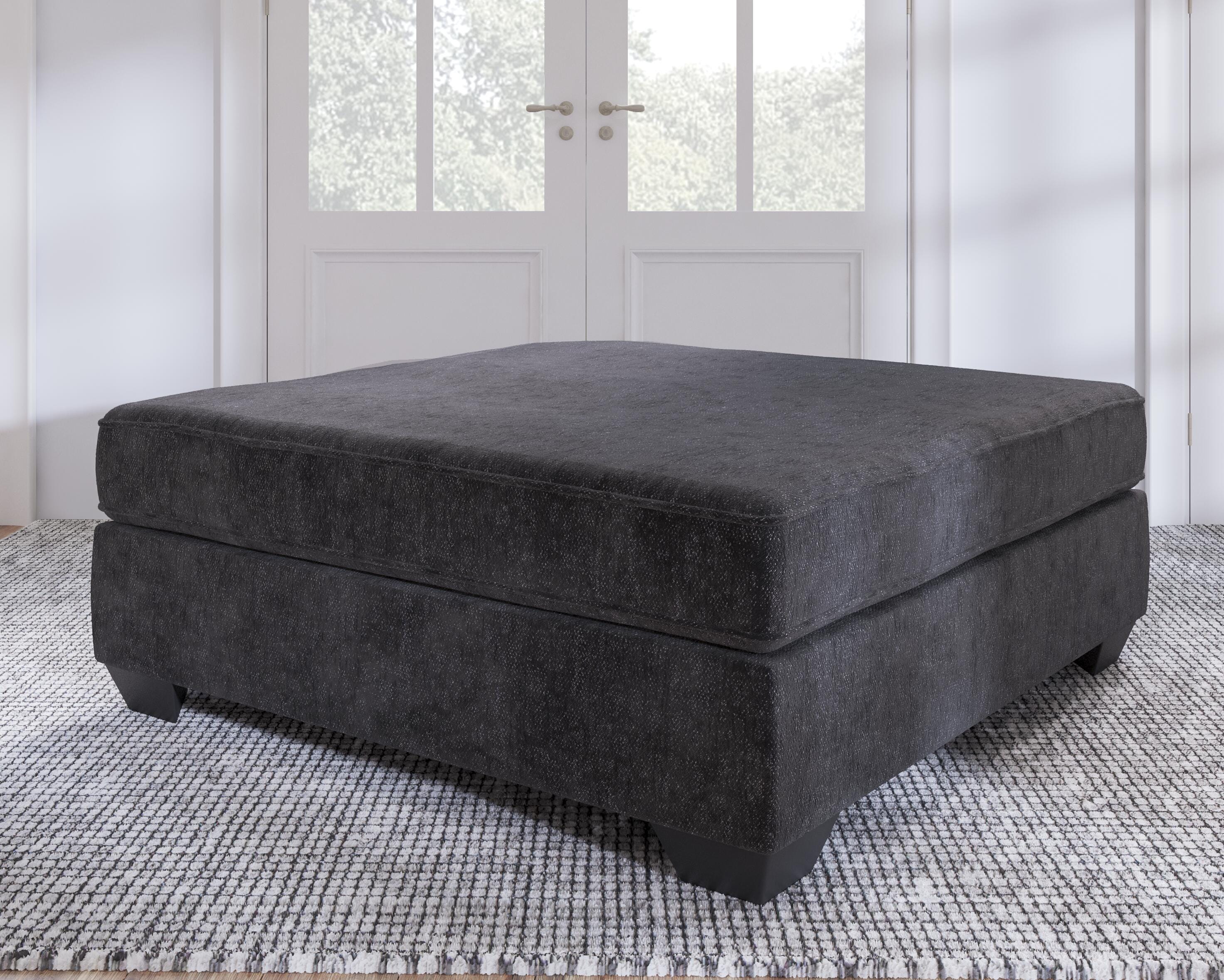 Click here for Lavernett Oversized Accent Ottoman  Charcoal prices