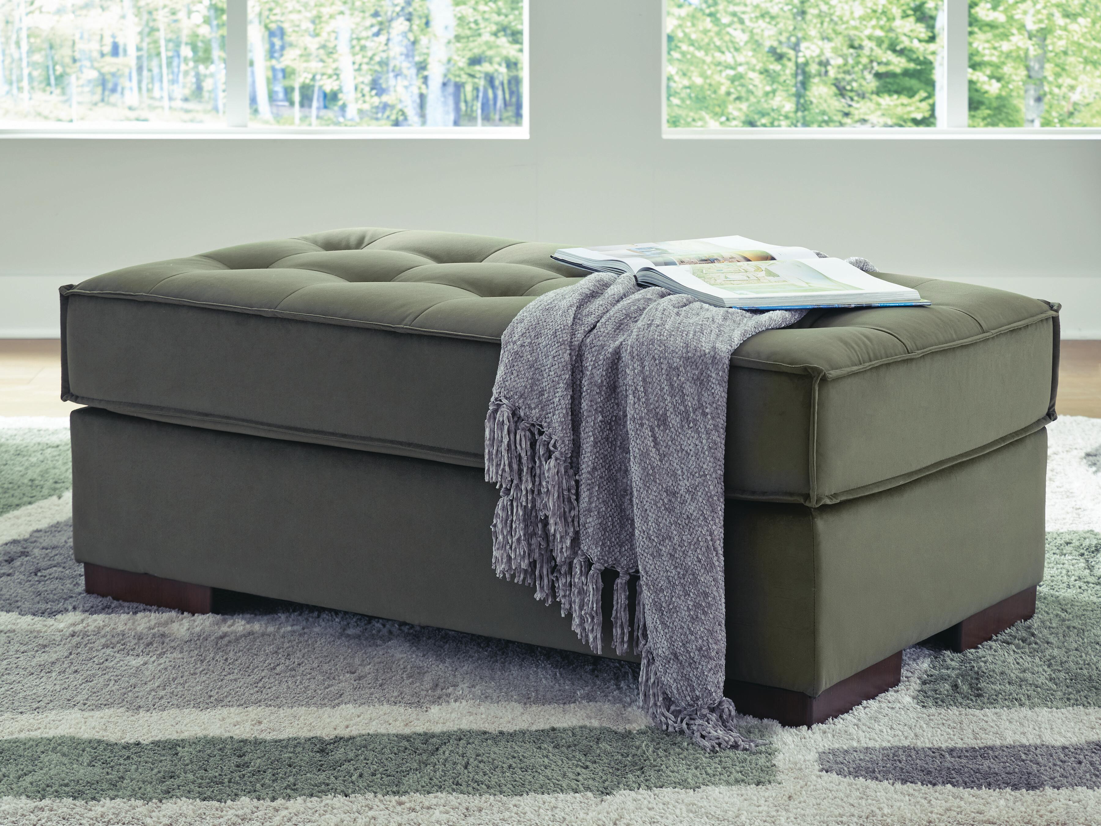 Click here for Chalcombe Oversized Accent Ottoman  Olive prices