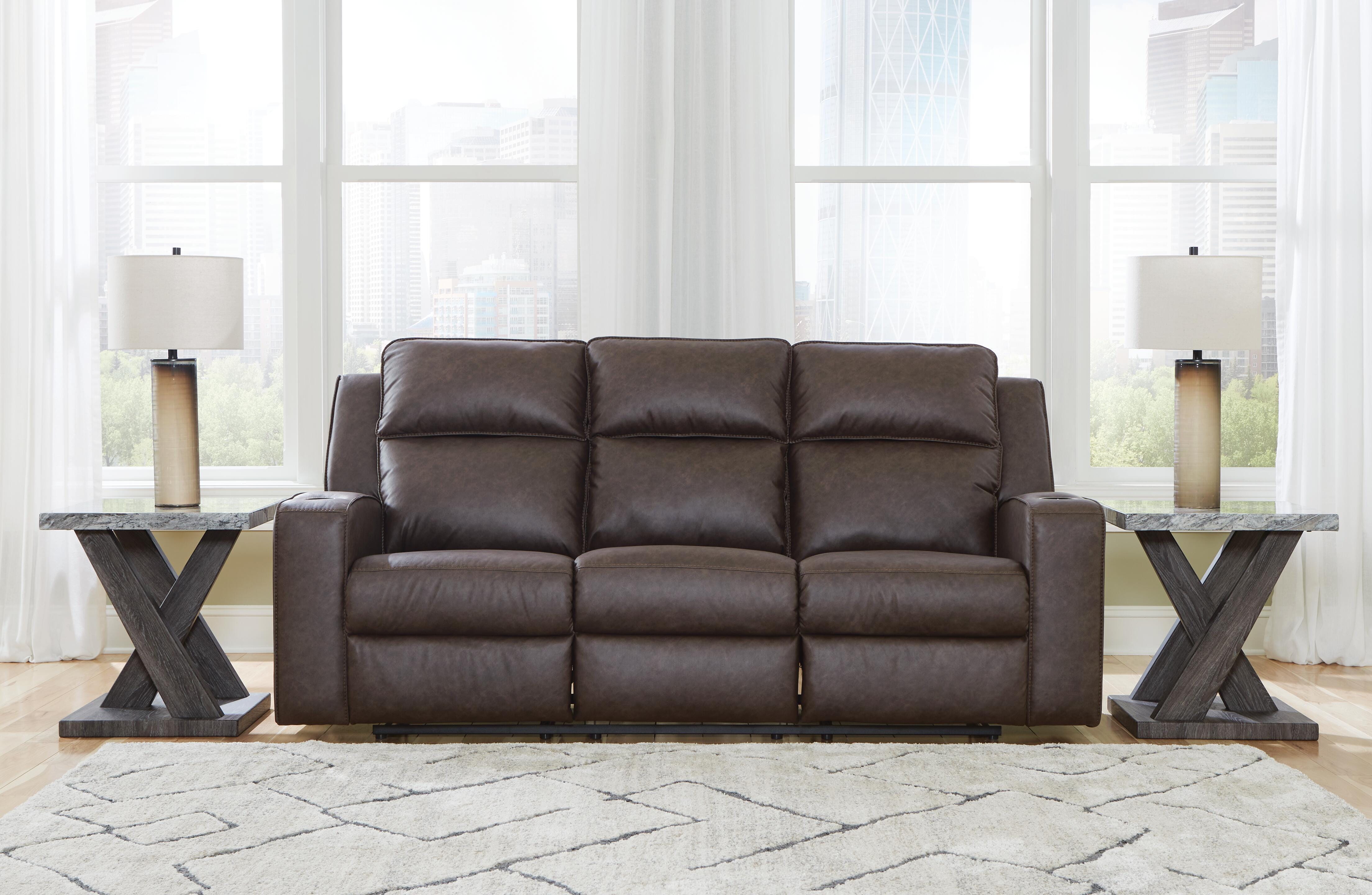 Click here for Lavenhorne Manual Reclining Sofa with Drop Down Ta... prices