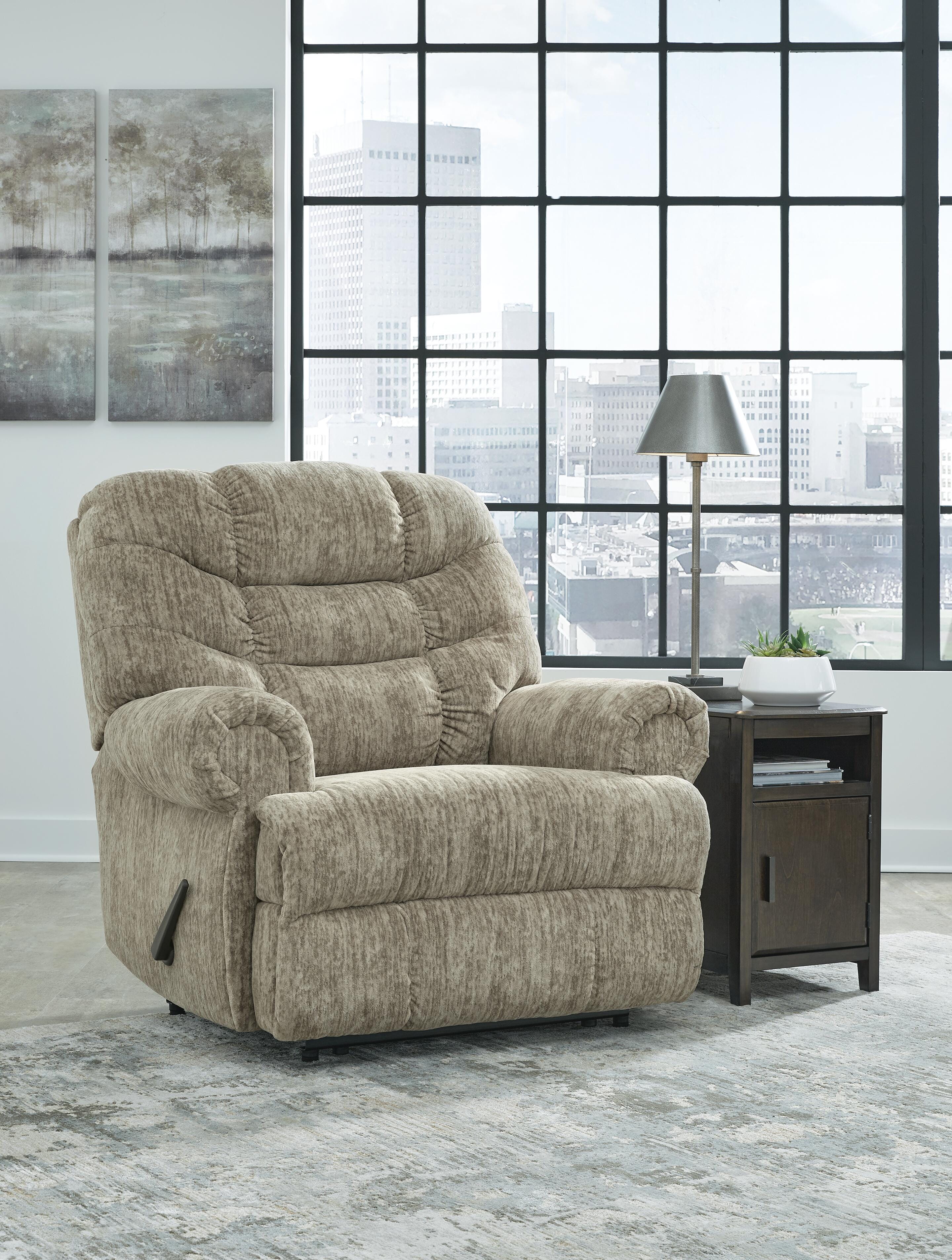 Click here for Movie Man Oversized Manual Recliner  Taupe prices