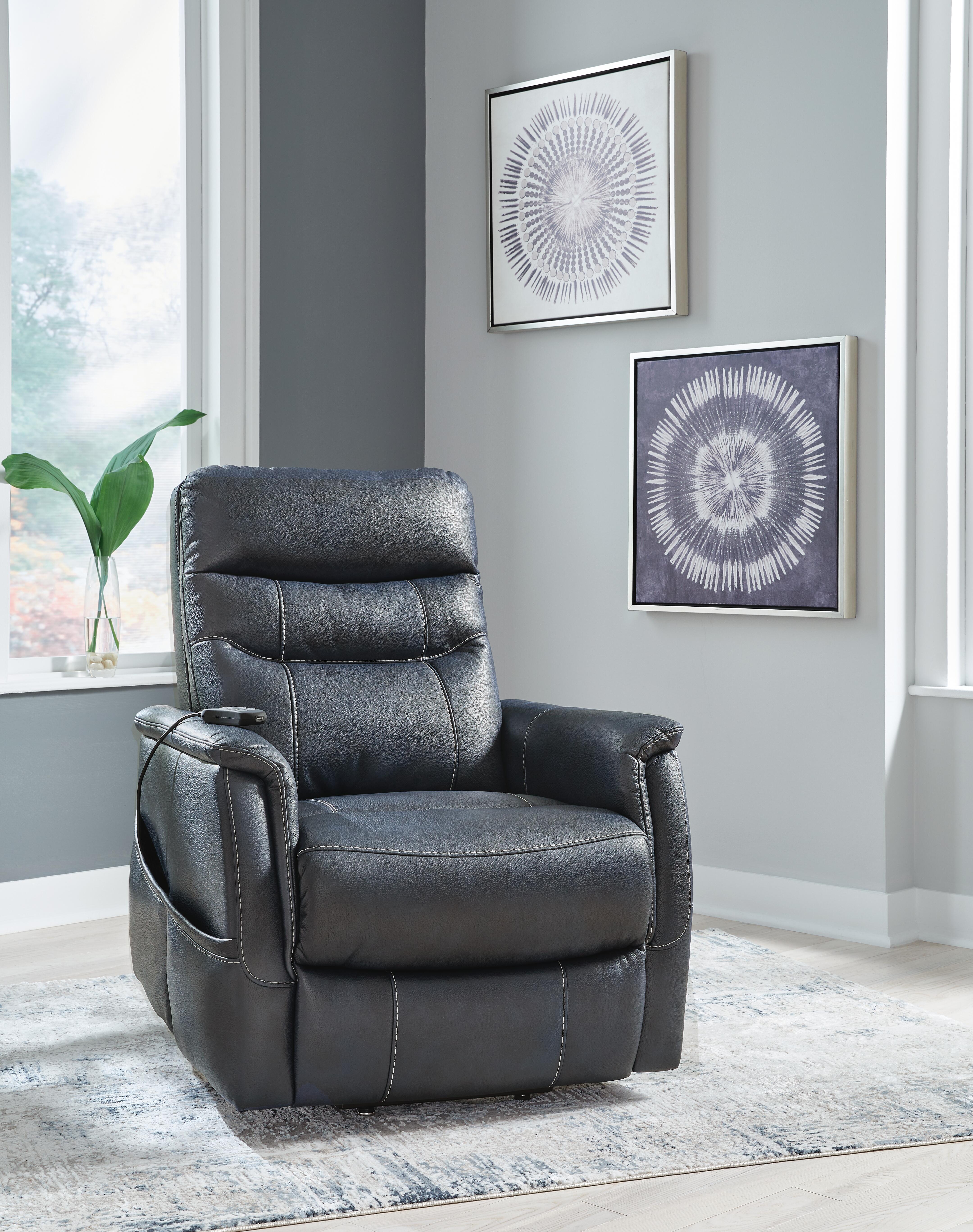 Click here for Strawbill Power Lift Recliner  Sapphire prices