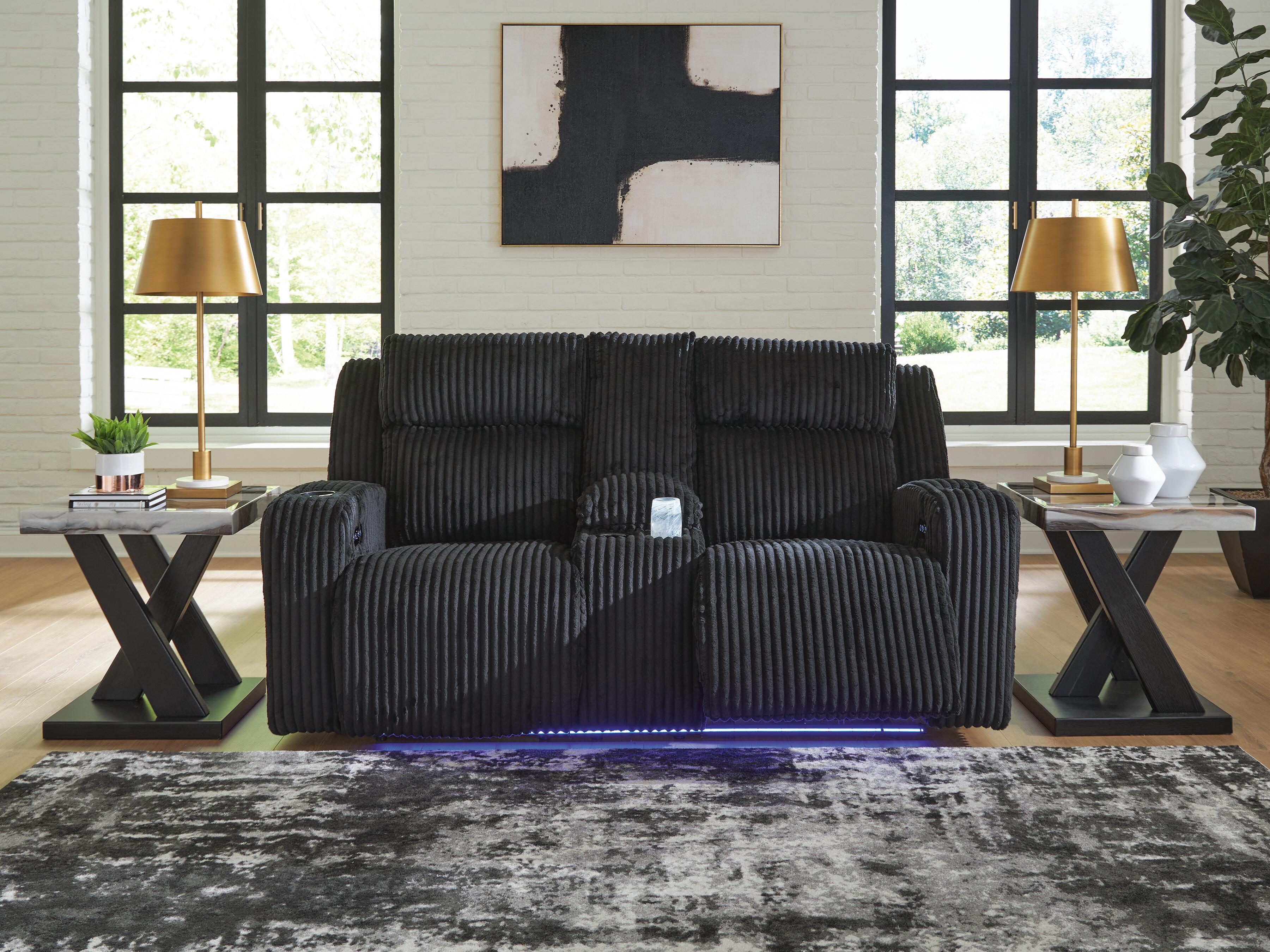 Click here for TwinBrooke Dual Power Reclining Loveseat with Cons... prices