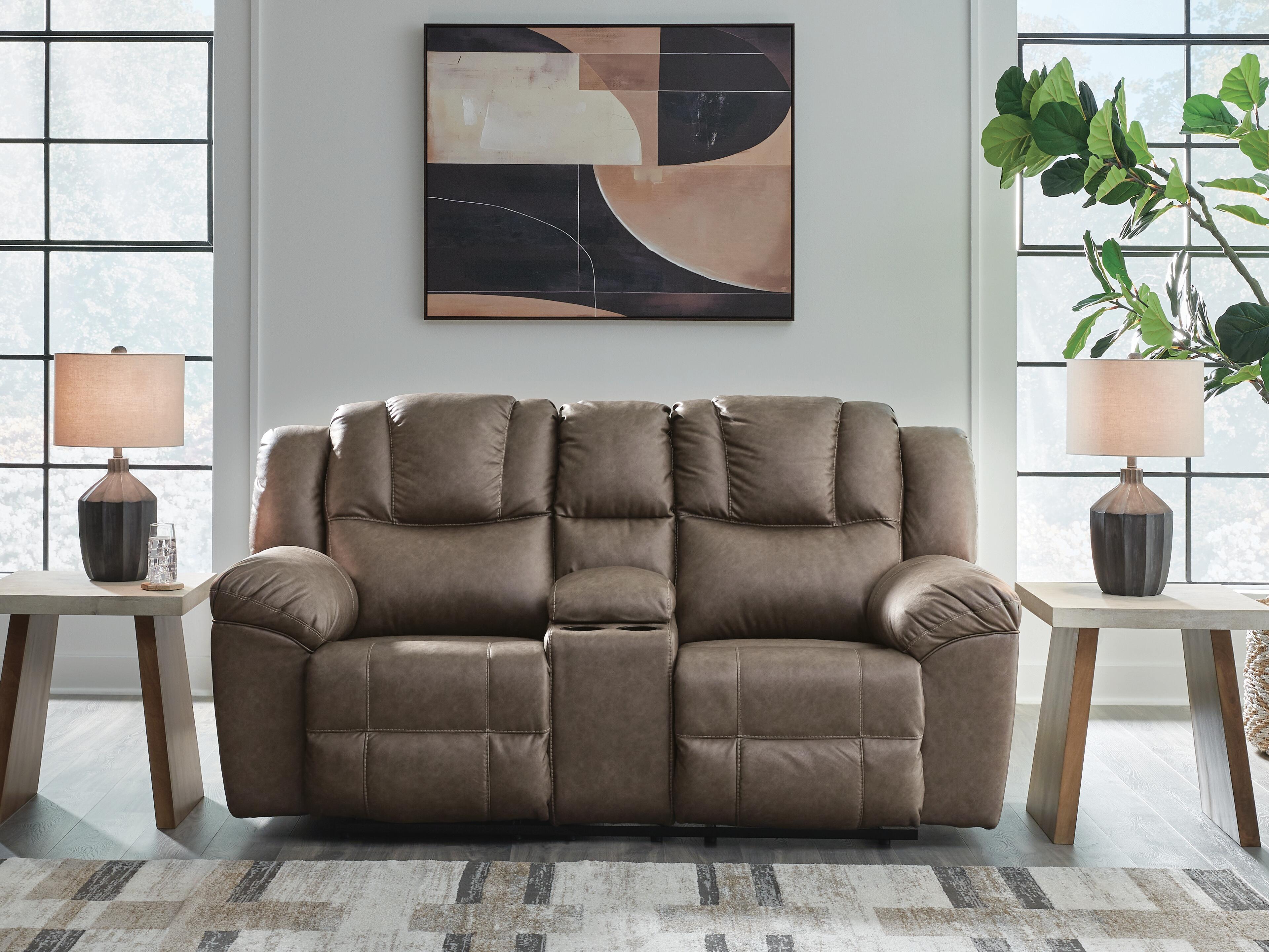 Click here for Knoxlee Manual Reclining Loveseat with Console  Dr... prices