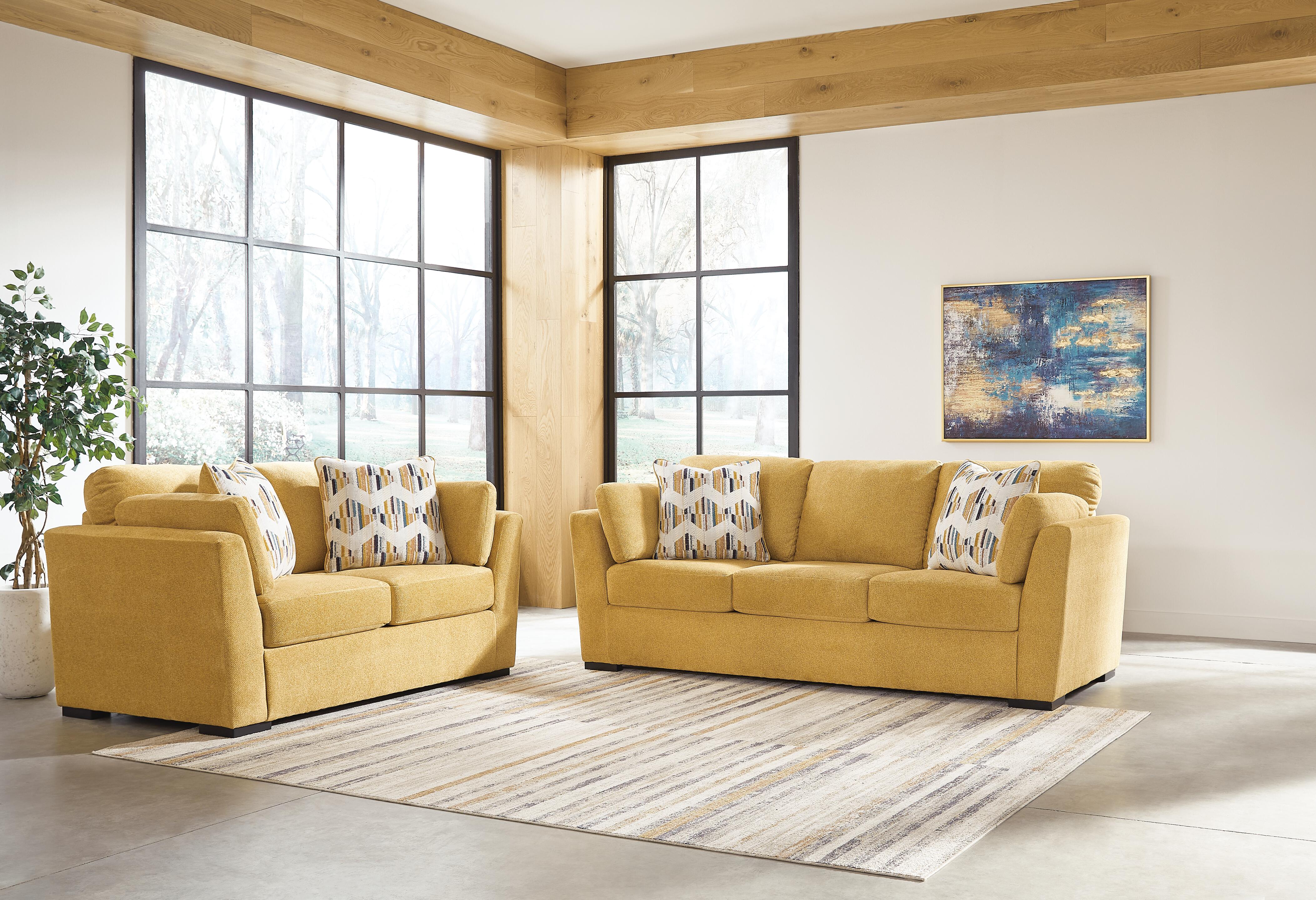 Click here for Keerwick Sofa and Loveseat  Sunflower prices