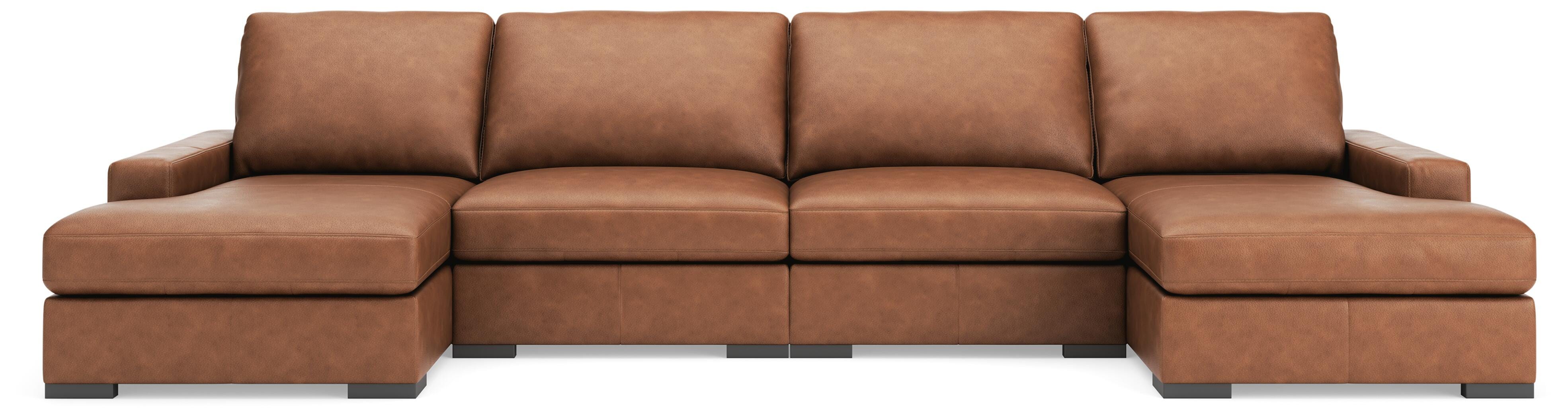 Click here for Ashley Luxe Calden Leather Modular 4-Piece U-Chais... prices